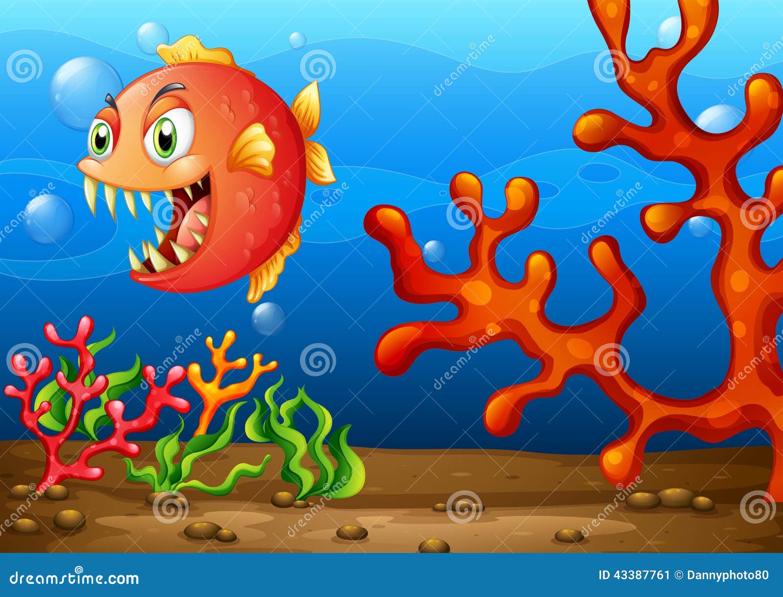 Sea Monster stock vector. Illustration of drawing, nature - 43387761