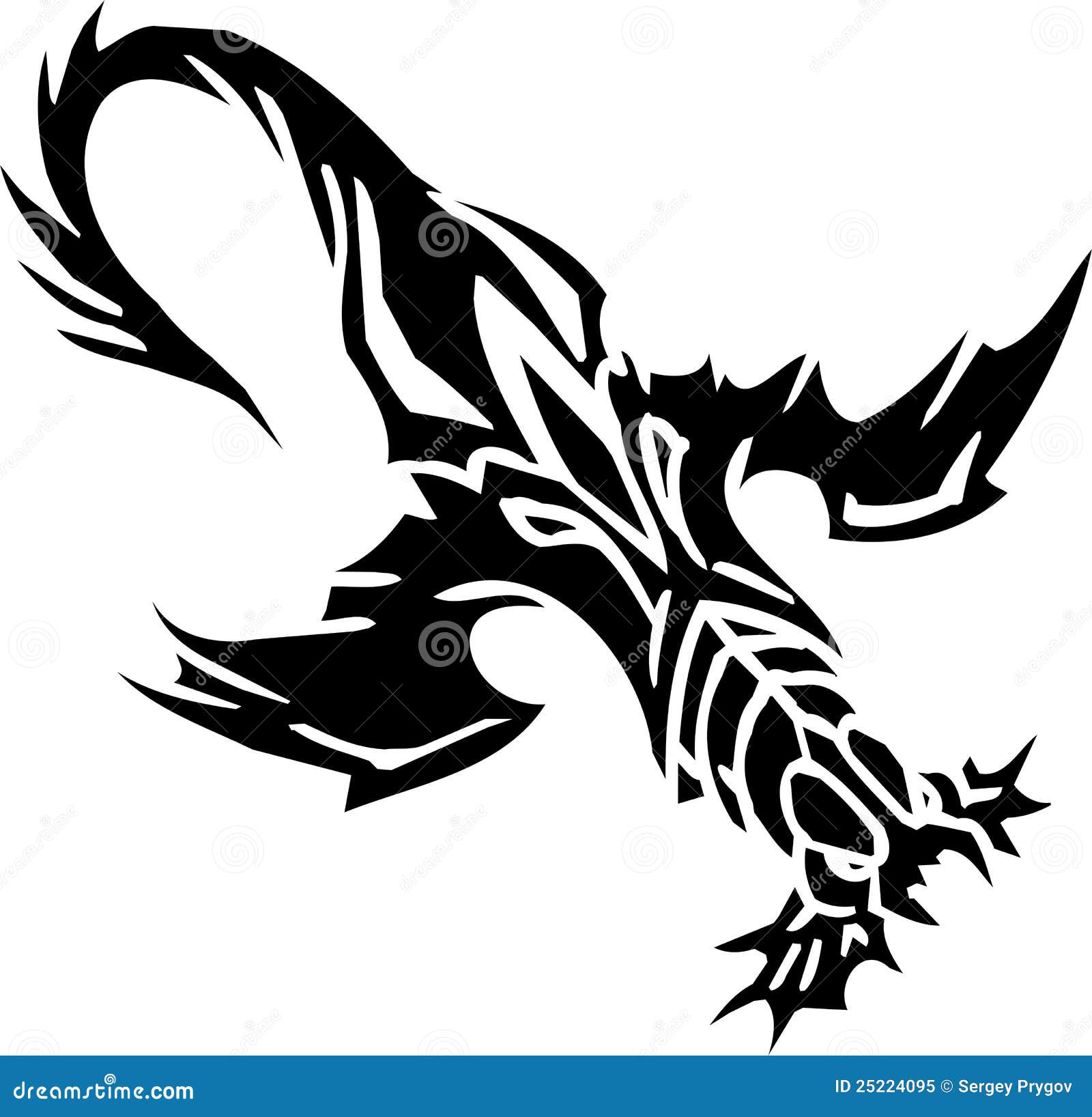 Sea Monster - Vector Illustration. Vinyl-ready. Stock Vector ...