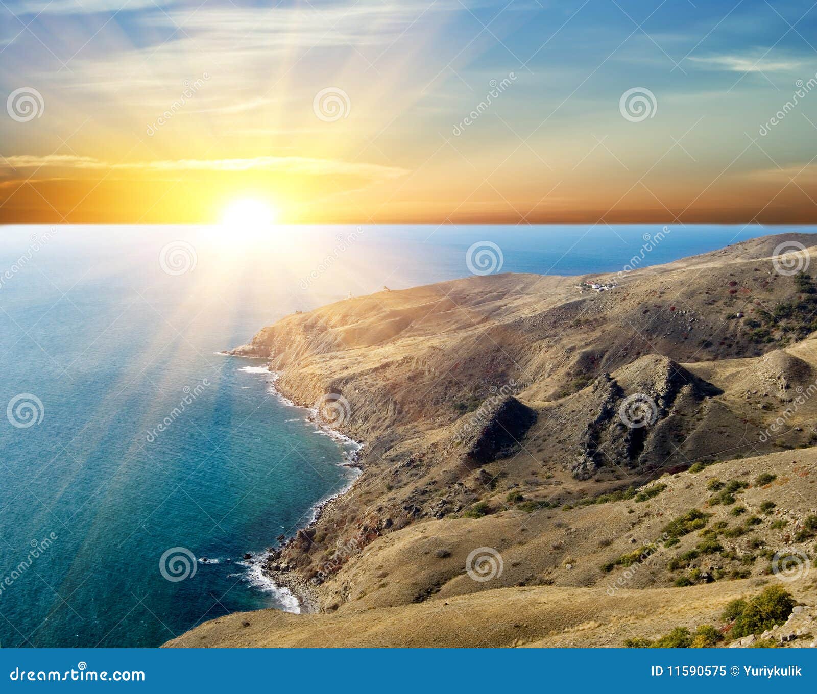 Sea by a morning stock image. Image of cove, magnificent - 11590575
