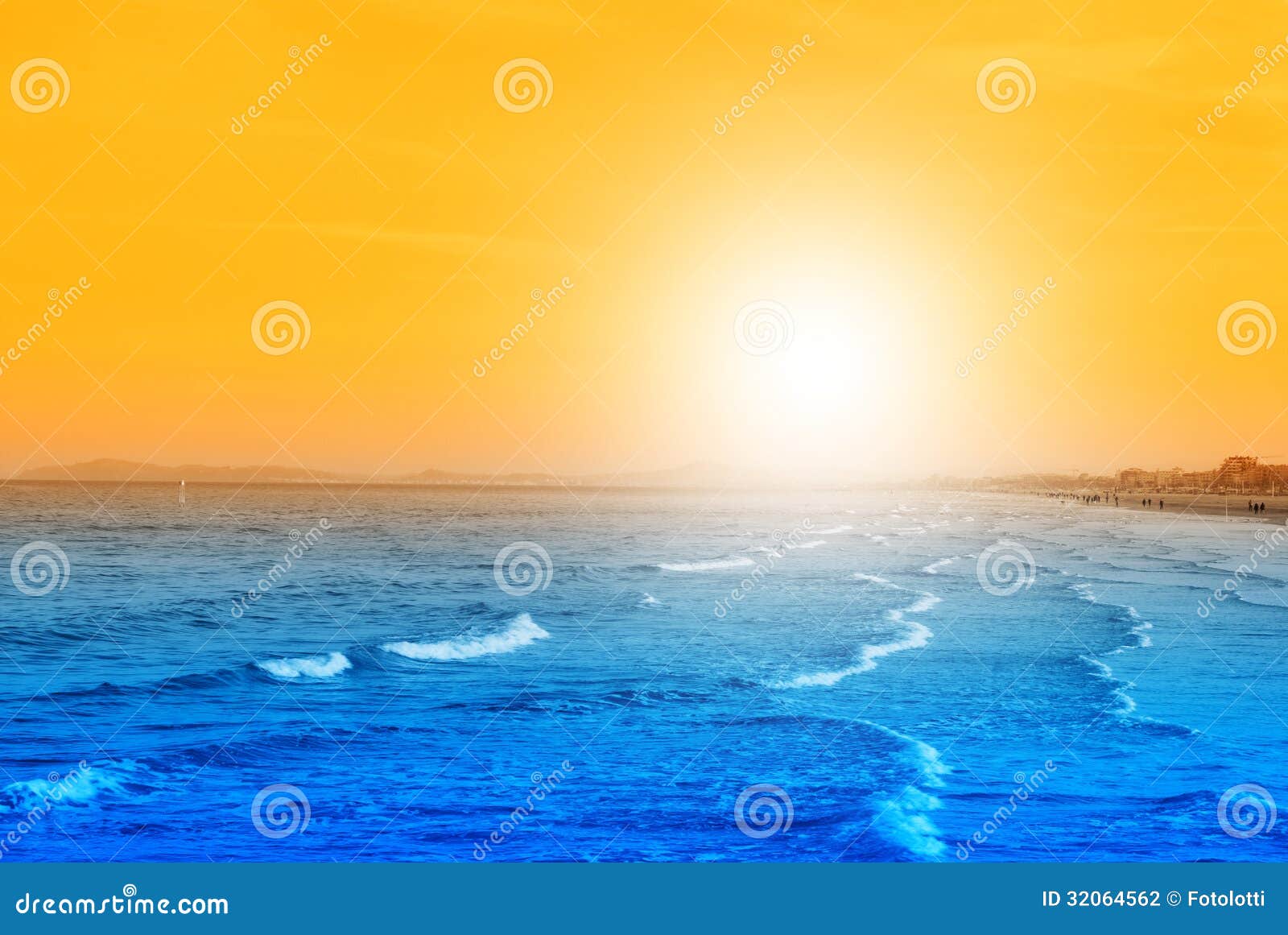 Sea in the morning stock photo. Image of scenery, sunshine - 32064562