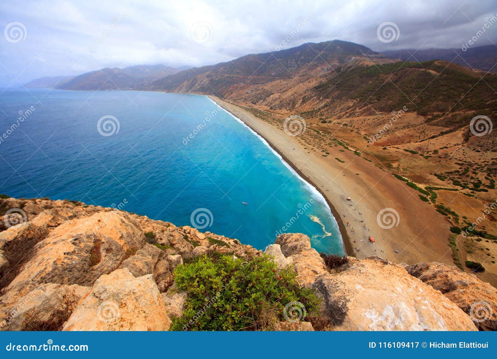 Sea in morocco stock image. Image of scene, season, beauty - 116109417