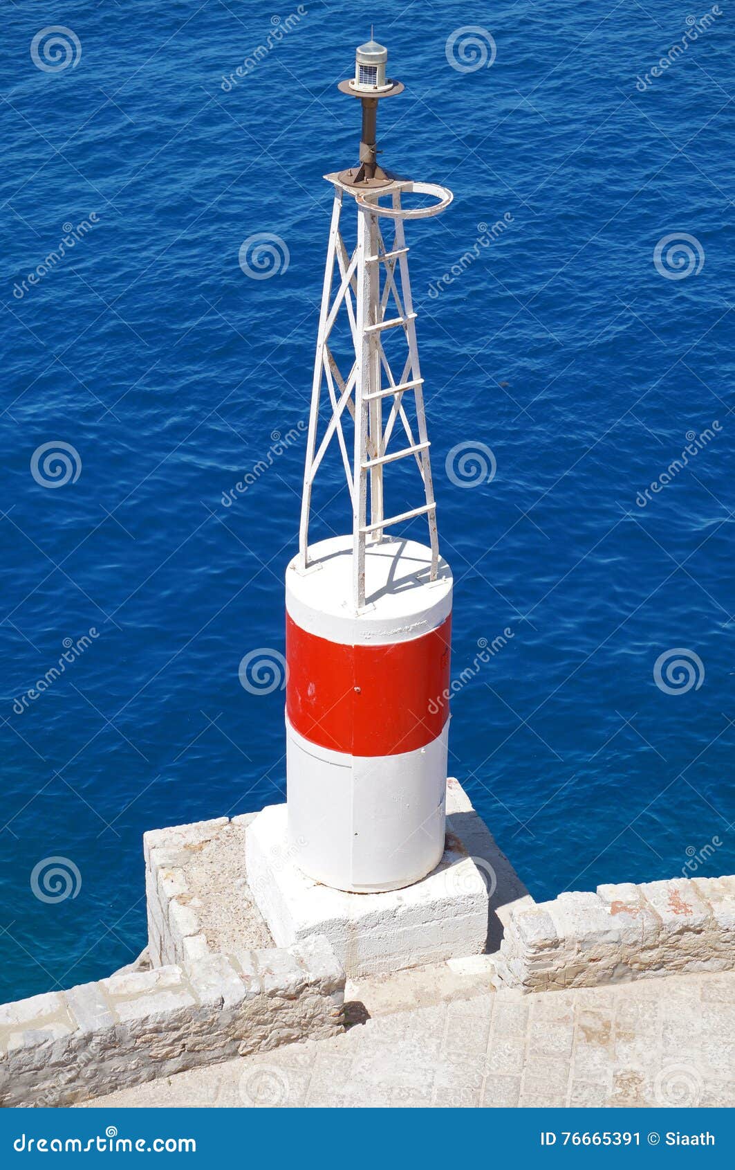 Sea Navigation Beacon Tower Stock Image - Image of small, lighthouse ...