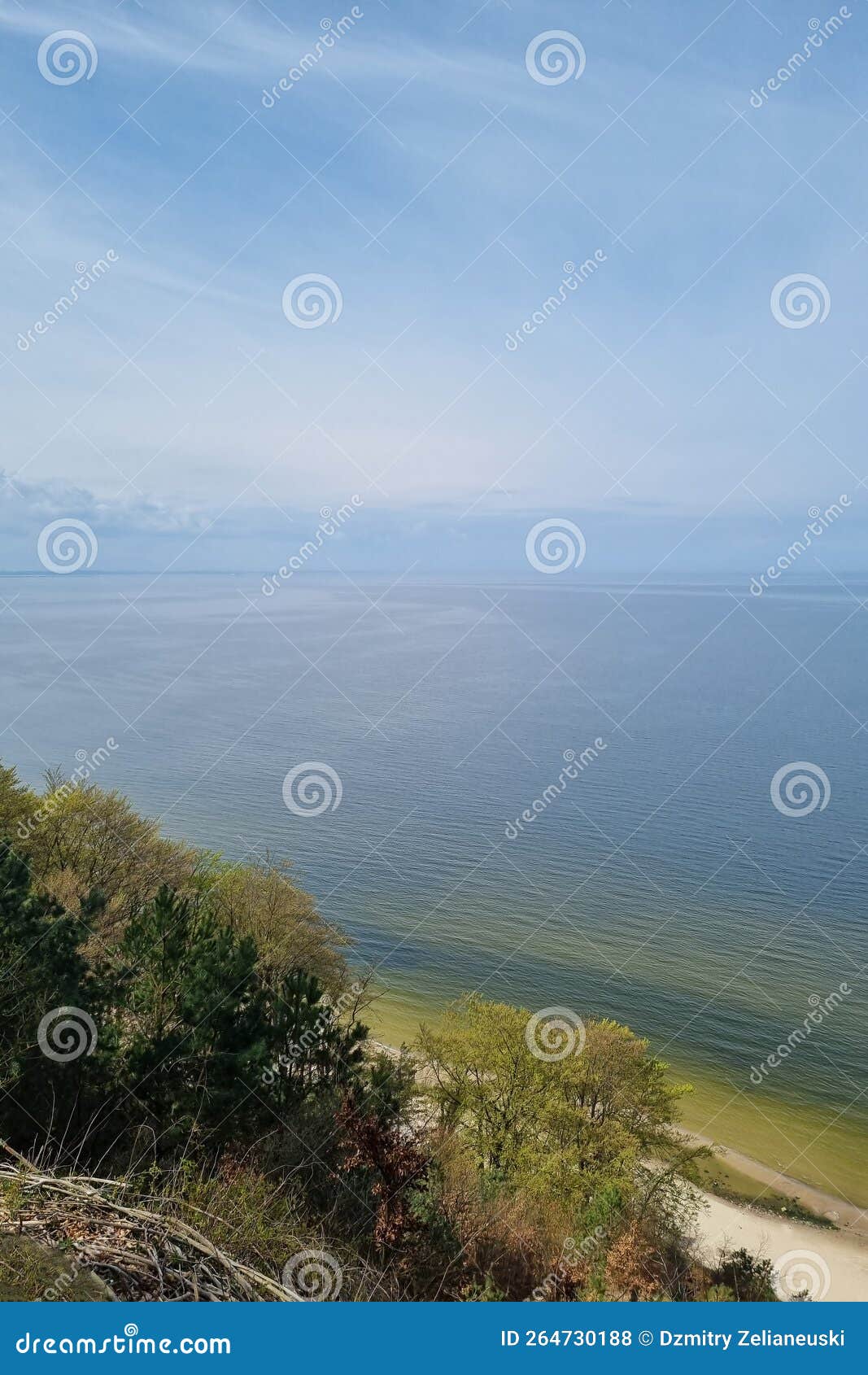Sea or Ocean Background. View from a Height of the Water. Stock Photo ...