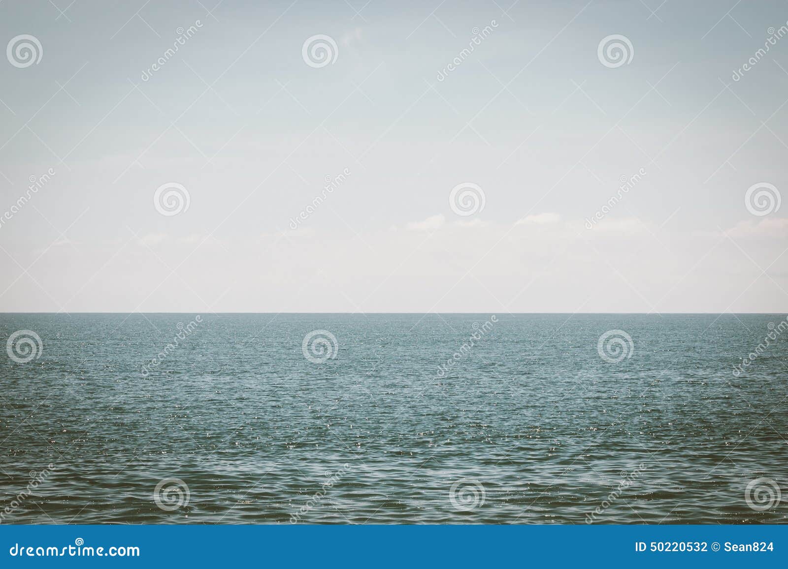 Sea Ocean Blue Sky Retro Vintage Stock Photo - Image of vintage ...