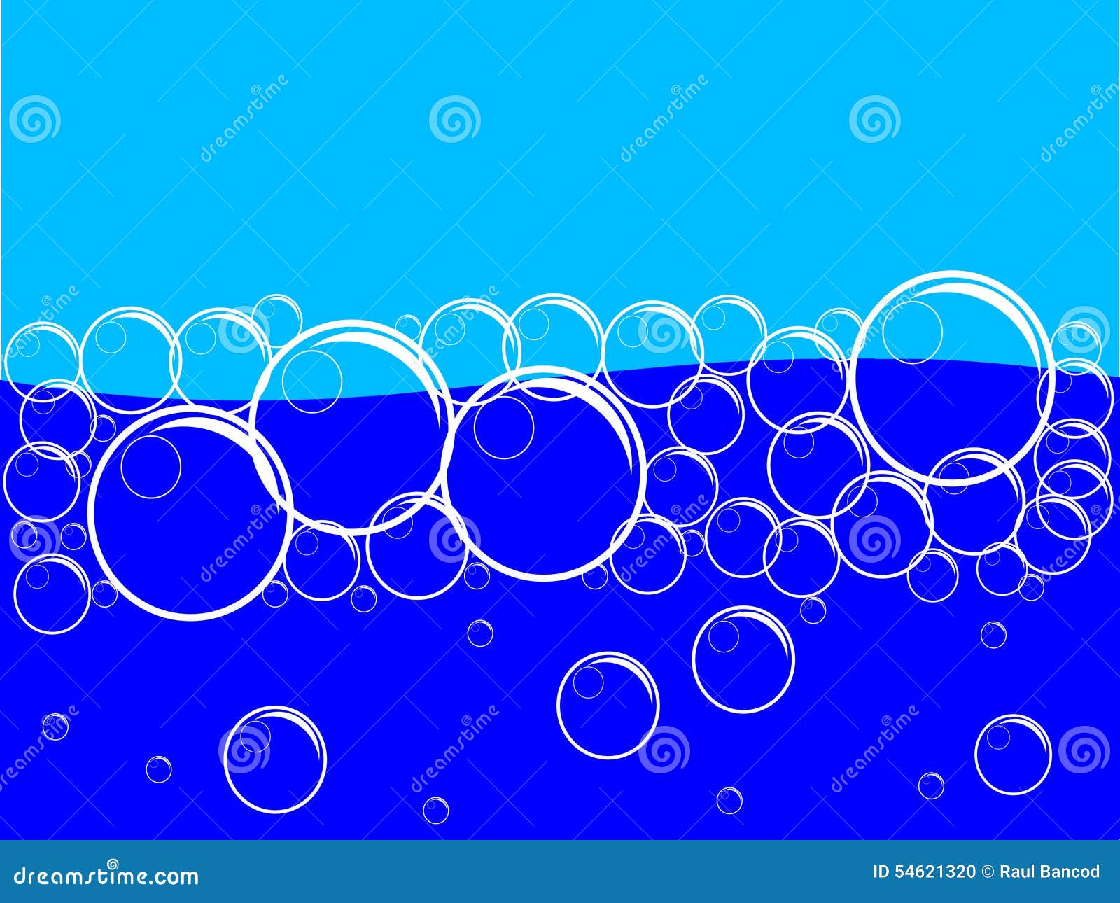 Sea Ocean Bubbles (Vector) stock vector. Illustration of graphics ...