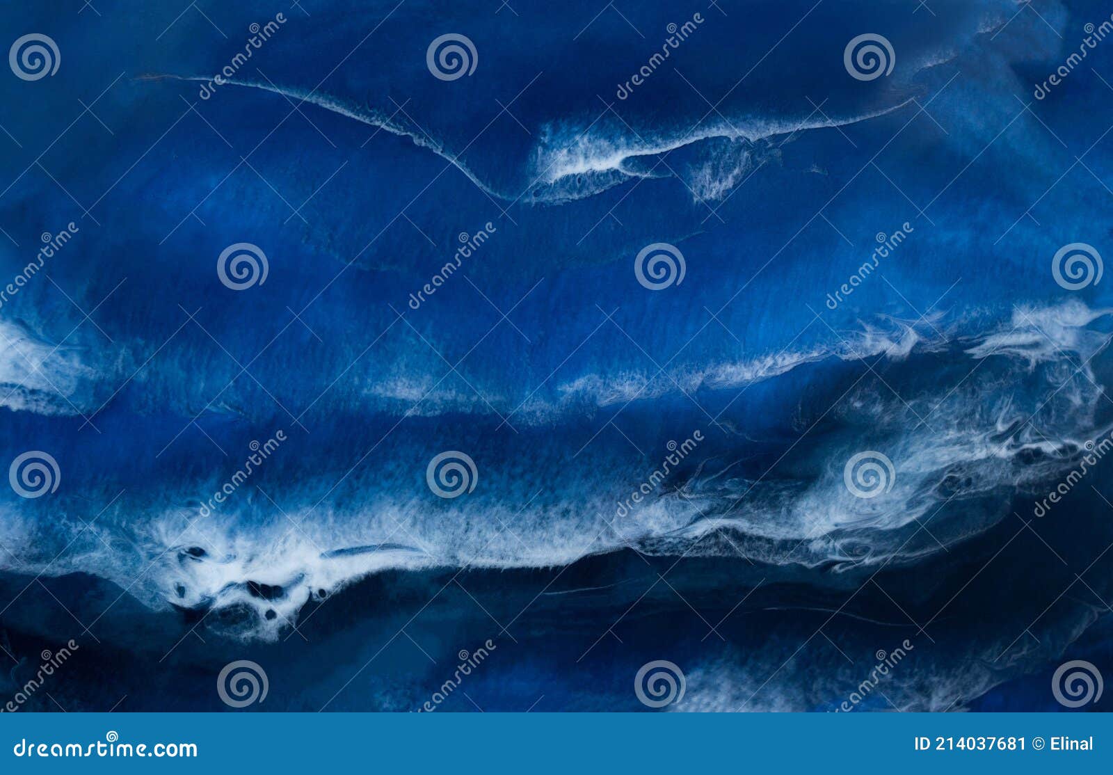 Sea Ocean Resin Art Illustration, Epoxy. Deep Blue Stock Image - Image ...