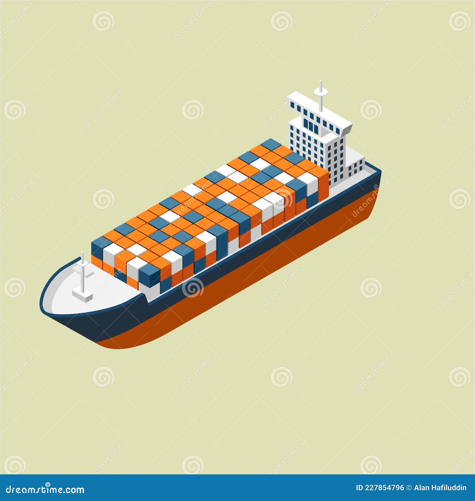 Sea Ocean Transport Ship Vector Stock Vector - Illustration of vessel ...