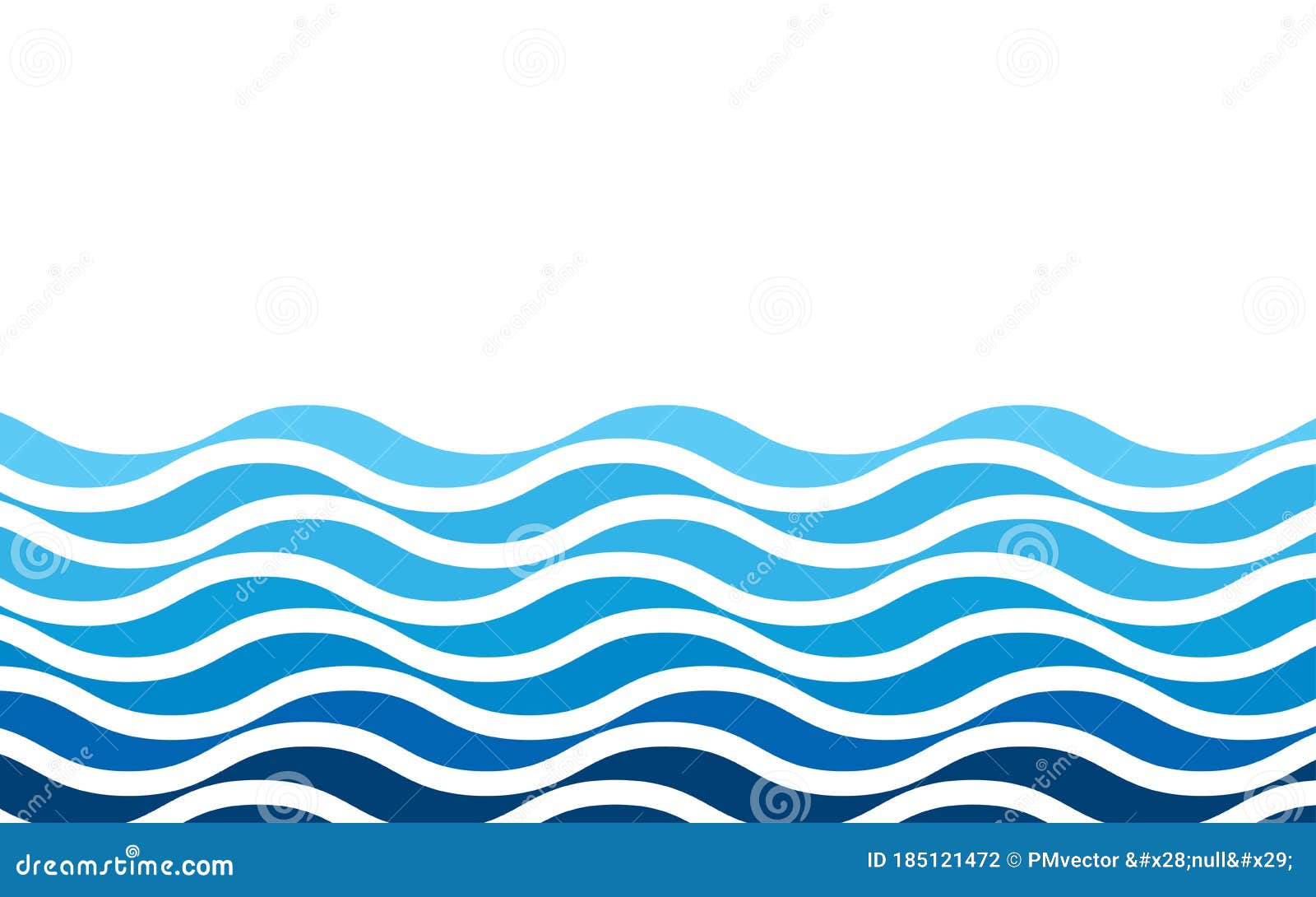 Sea Ocean Wave Stripe Layer Vector Abstract Background Stock Vector ...