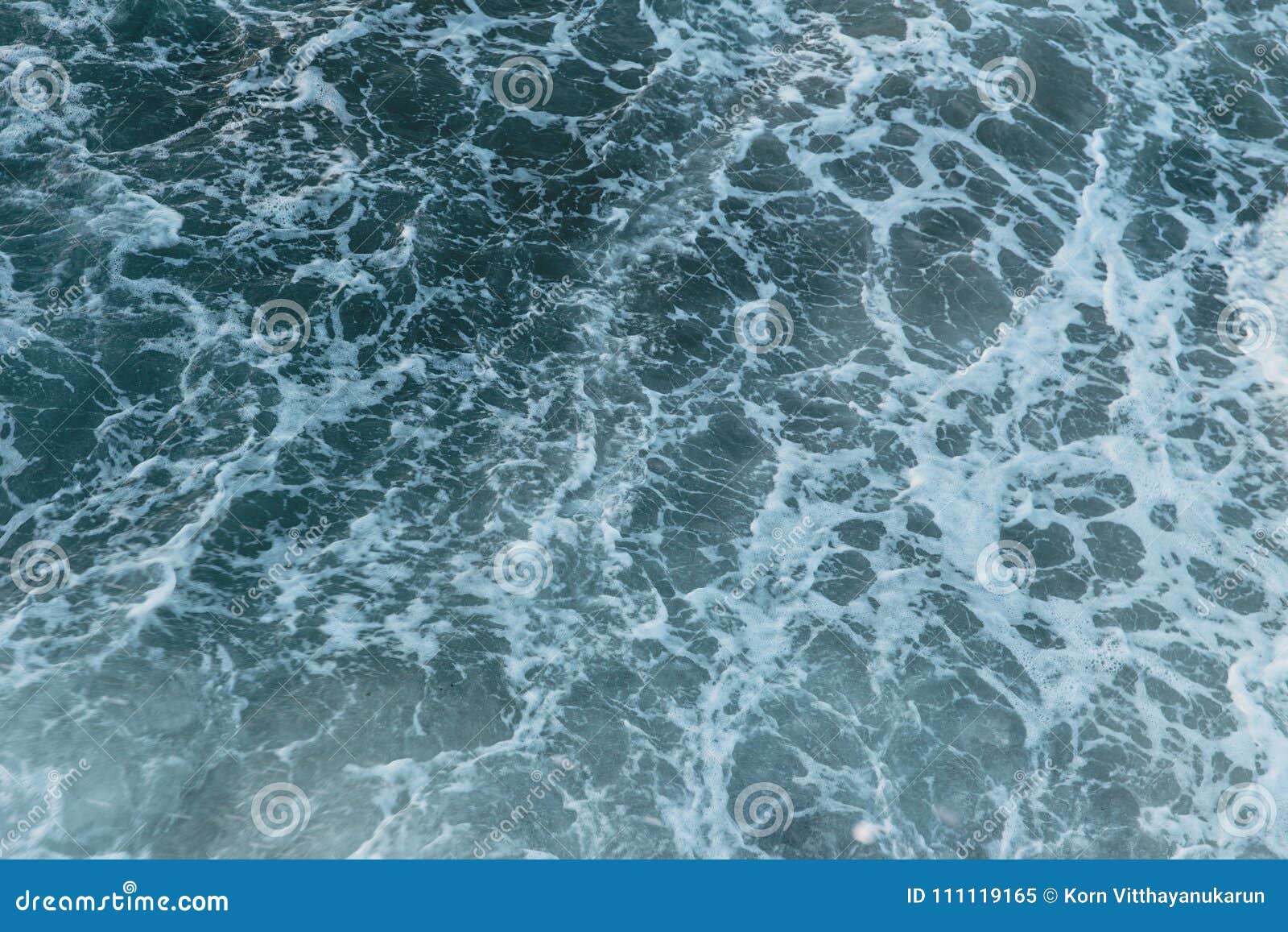 Top View Sea Texture. Foaming Blue Water Surface. Stock Photo ...