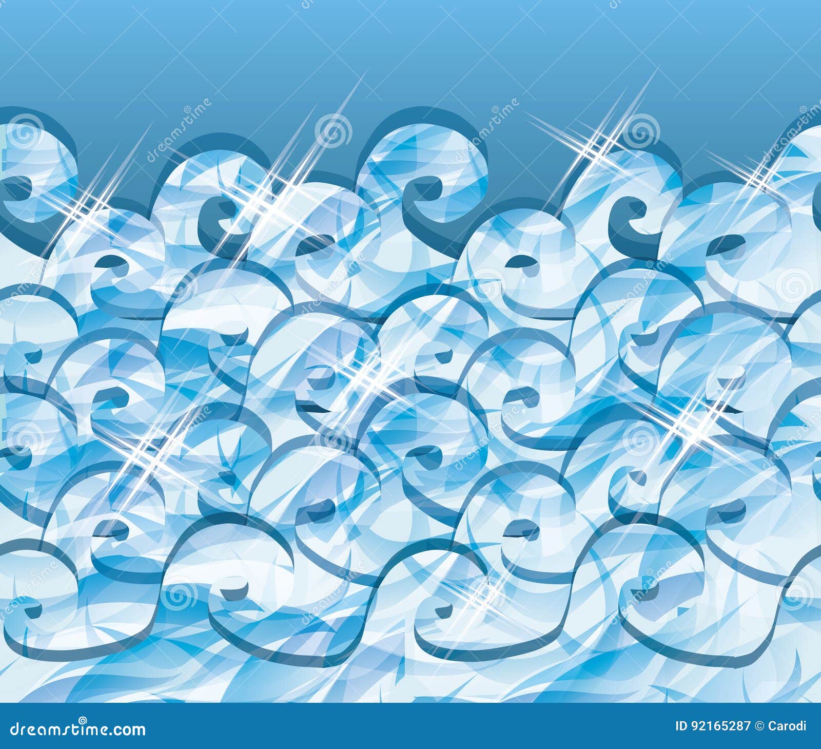 Sea Ocean Waves Background, Vector Stock Vector - Illustration of ...