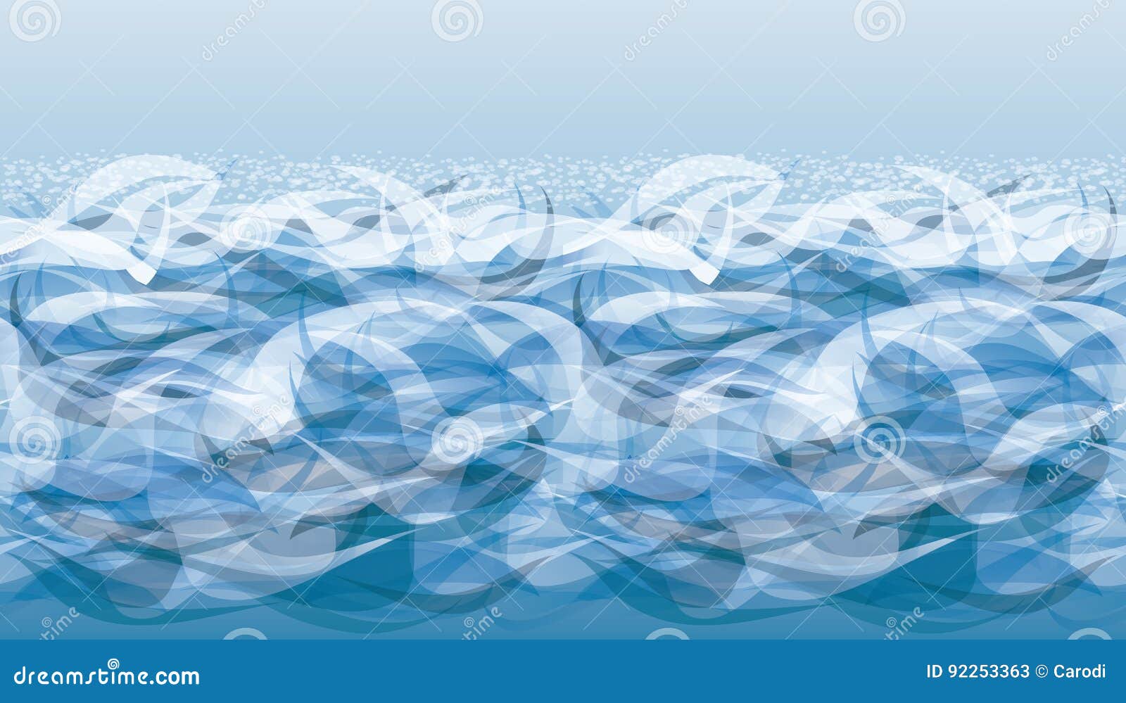 Sea Ocean Waves Banner, Vector Stock Vector - Illustration of ...