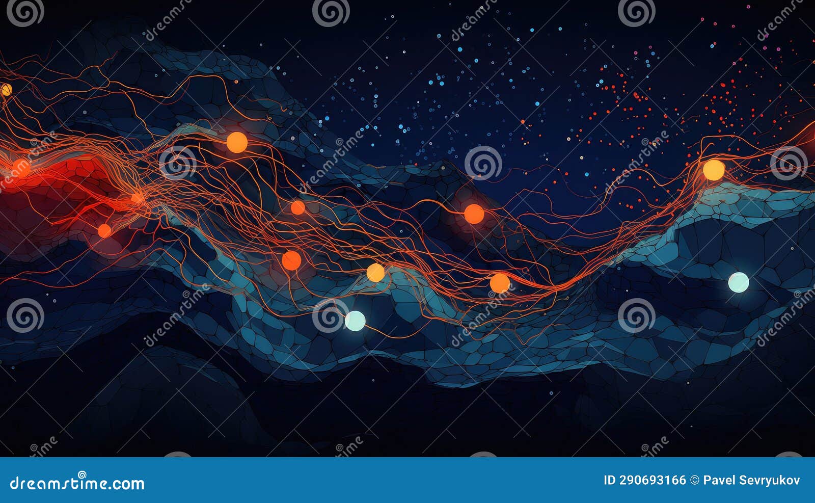 Sea Oceanographic Realms Abstract Stock Illustration - Illustration of ...