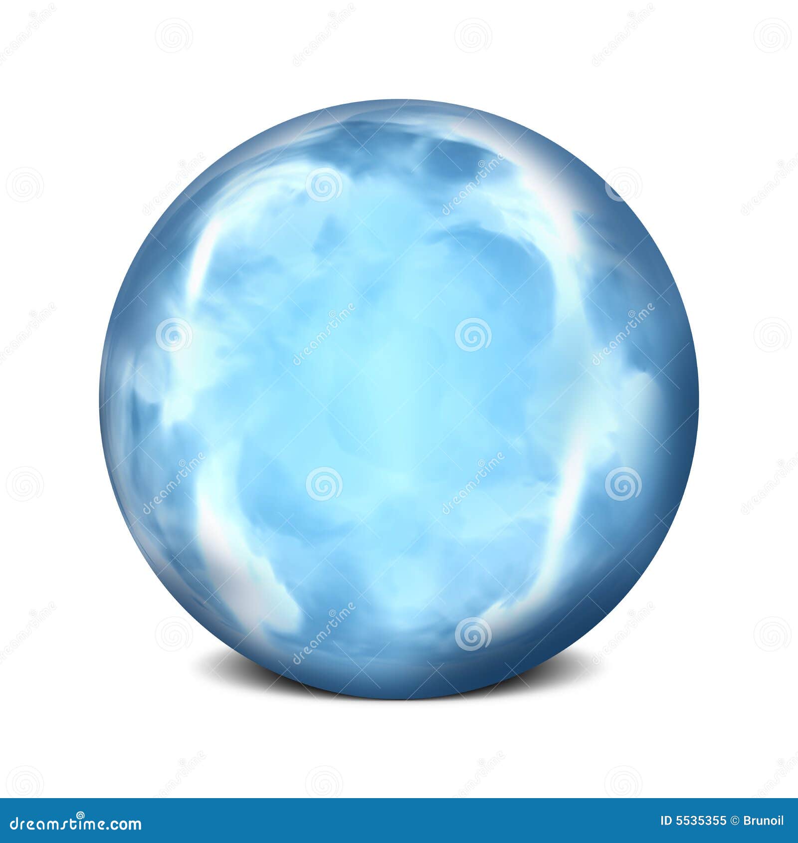 Sea Orb stock illustration. Illustration of shadow, blue - 5535355