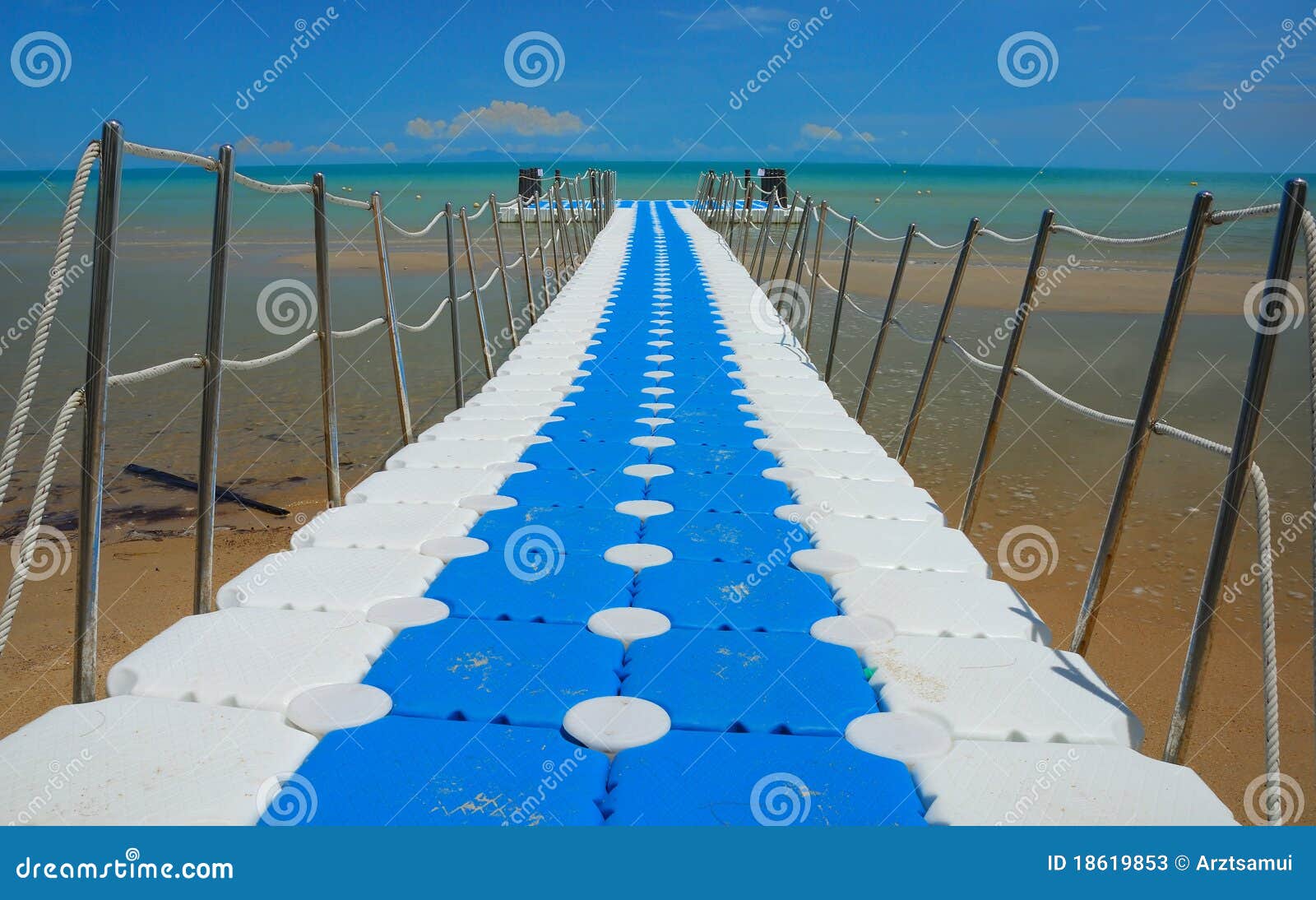 Sea pathway stock image. Image of bridge, pathway, samui - 18619853