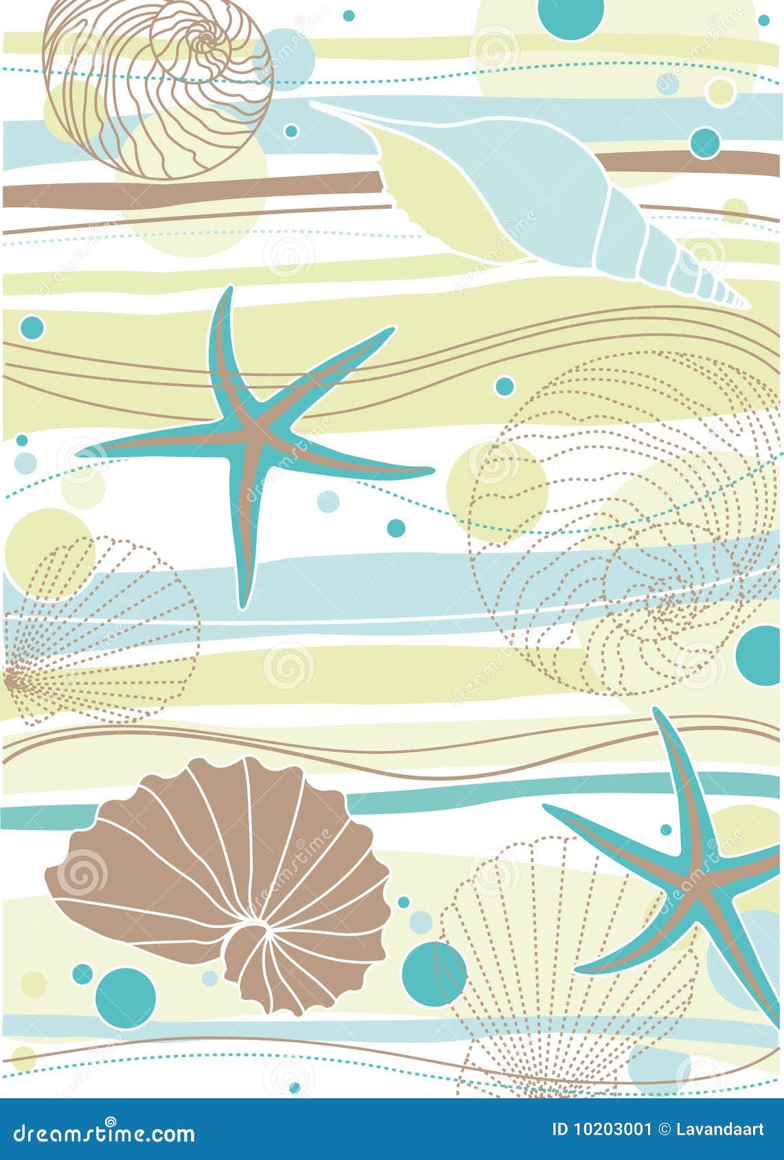 Sea pattern stock vector. Illustration of color, aquatic - 10203001