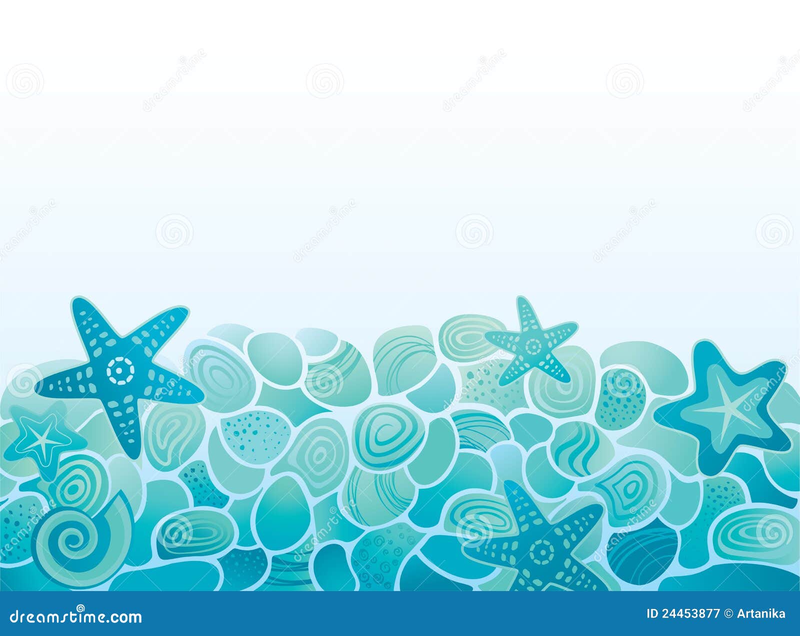 Sea pattern background stock vector. Illustration of stone - 24453877