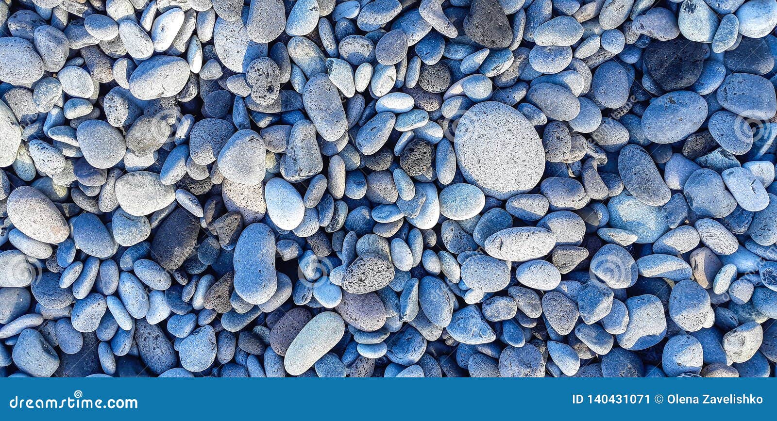 Sea Pebbles Closeup. Background of Beach Pebbles of Different Shape and ...