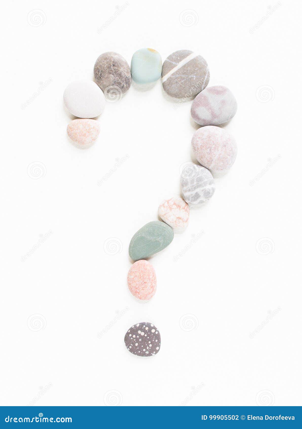 Sea Pebbles, Sea Stones Question Mark. Sea Pebbles Background Stock ...