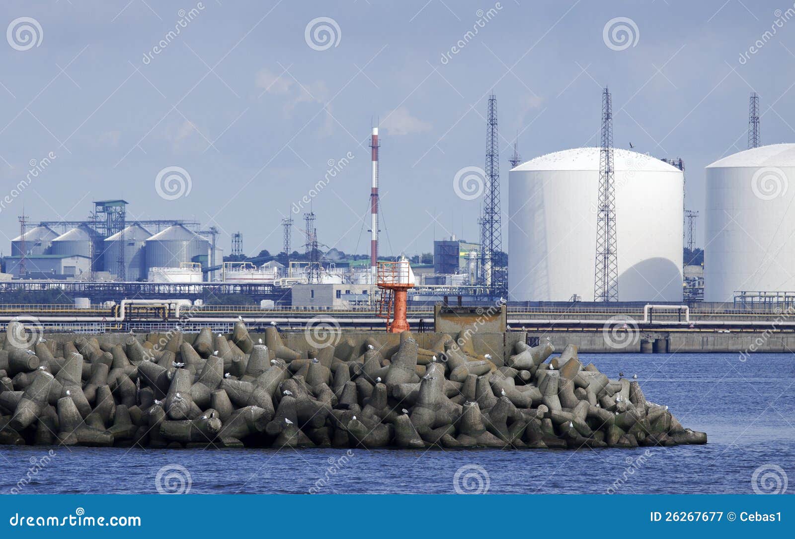 Sea port stock image. Image of breakwater, concrete, import - 26267677