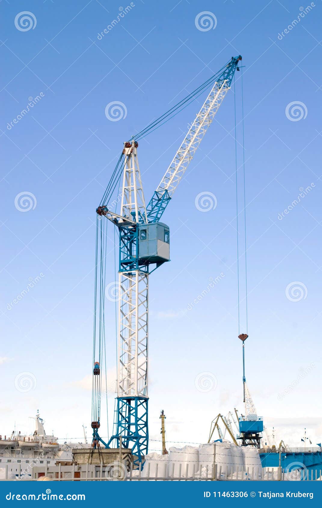 Sea port crane stock photo. Image of harbor, functioning - 11463306