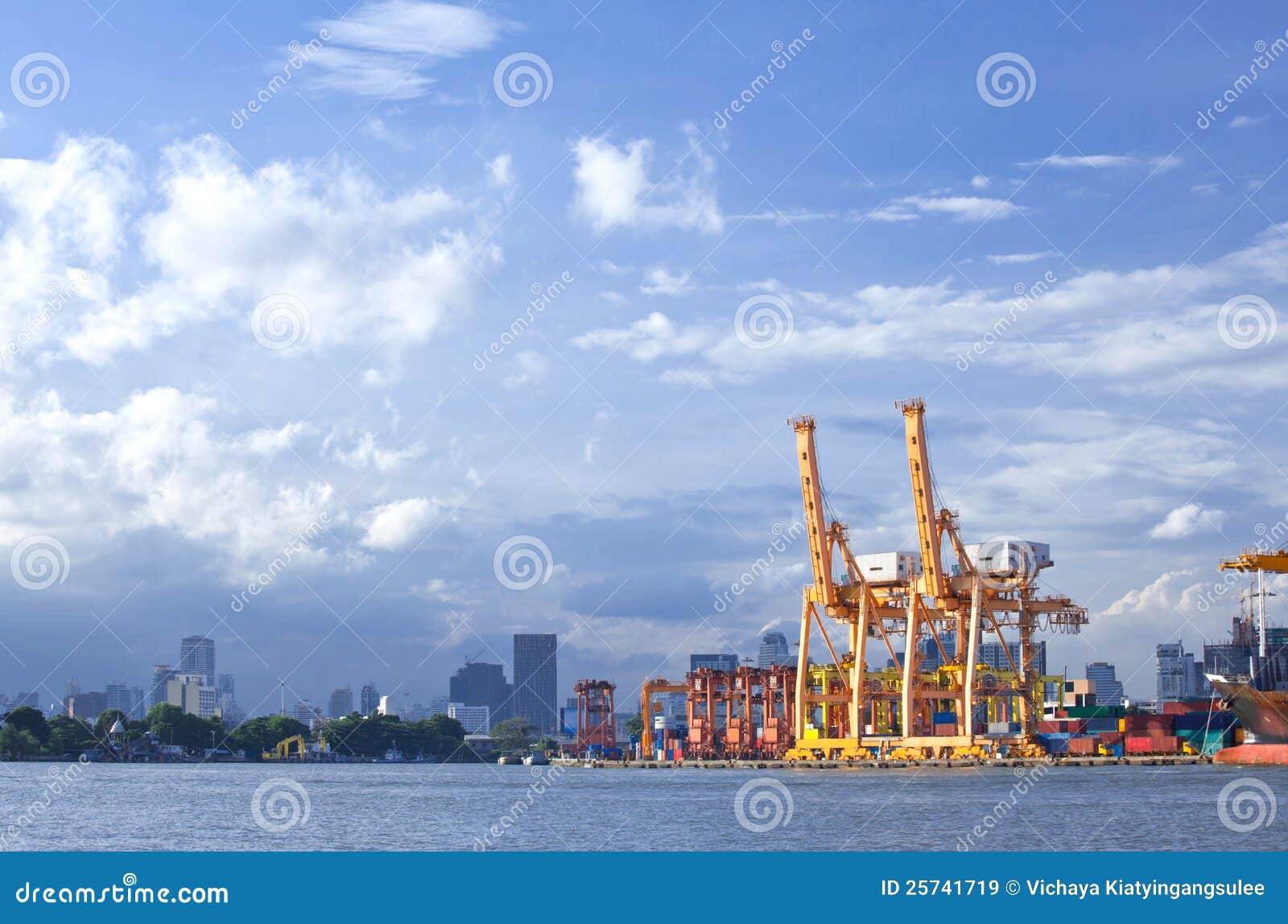 Sea Port Terminal stock image. Image of industry, trading - 25741719