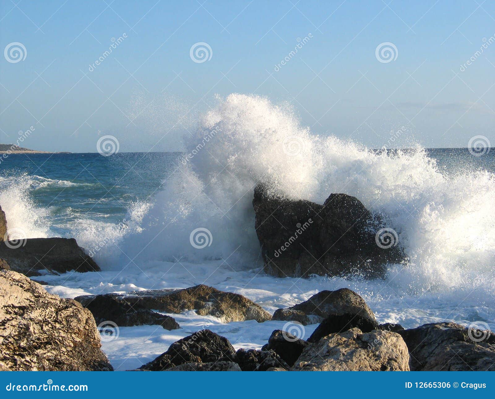 Sea power stock photo. Image of breaker, energetic, force - 12665306