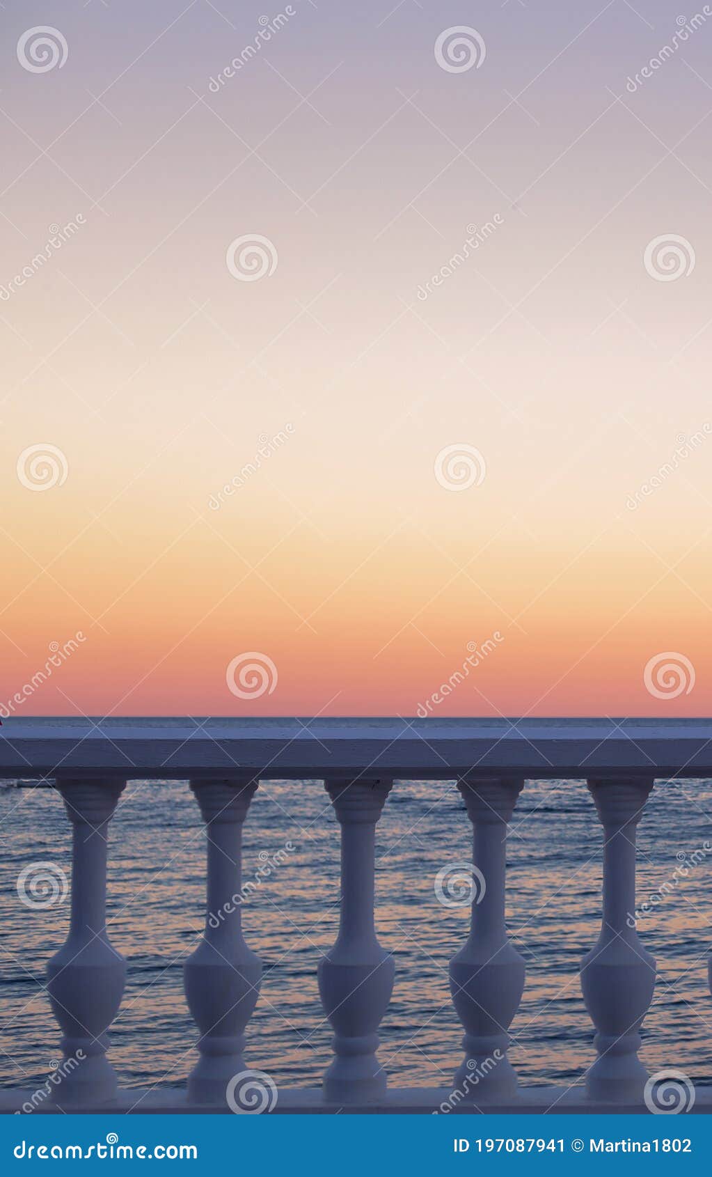 Sea promenade at sunset stock image. Image of walking - 197087941