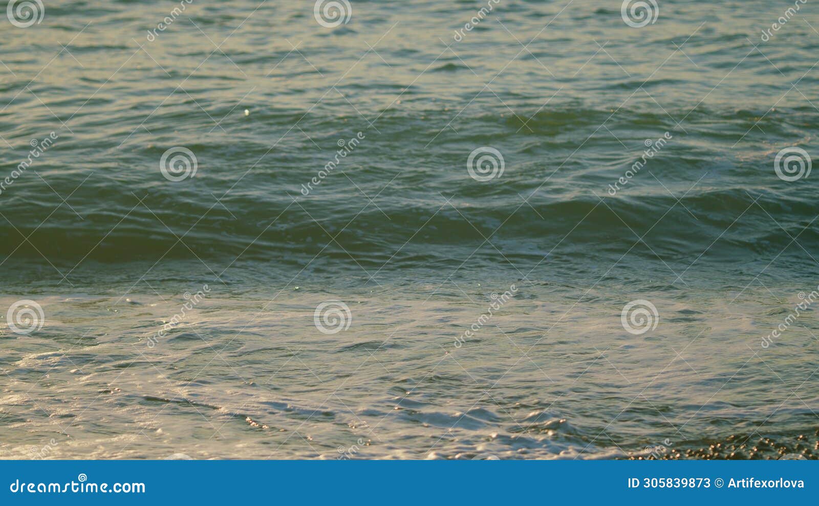 Sea Ripples. Sun Rays is Reflected on the Sea Surface of the Water ...