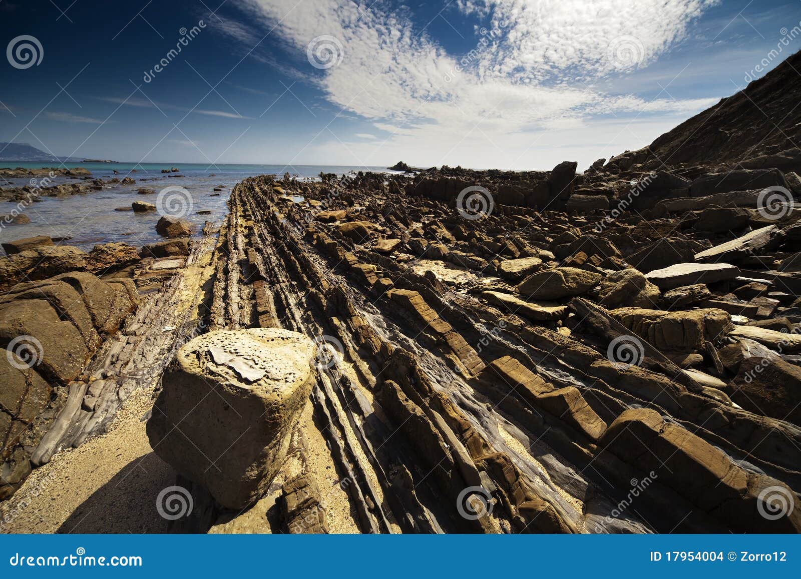 Sea Road stock photo. Image of cadiz, peaceful, clouds - 17954004