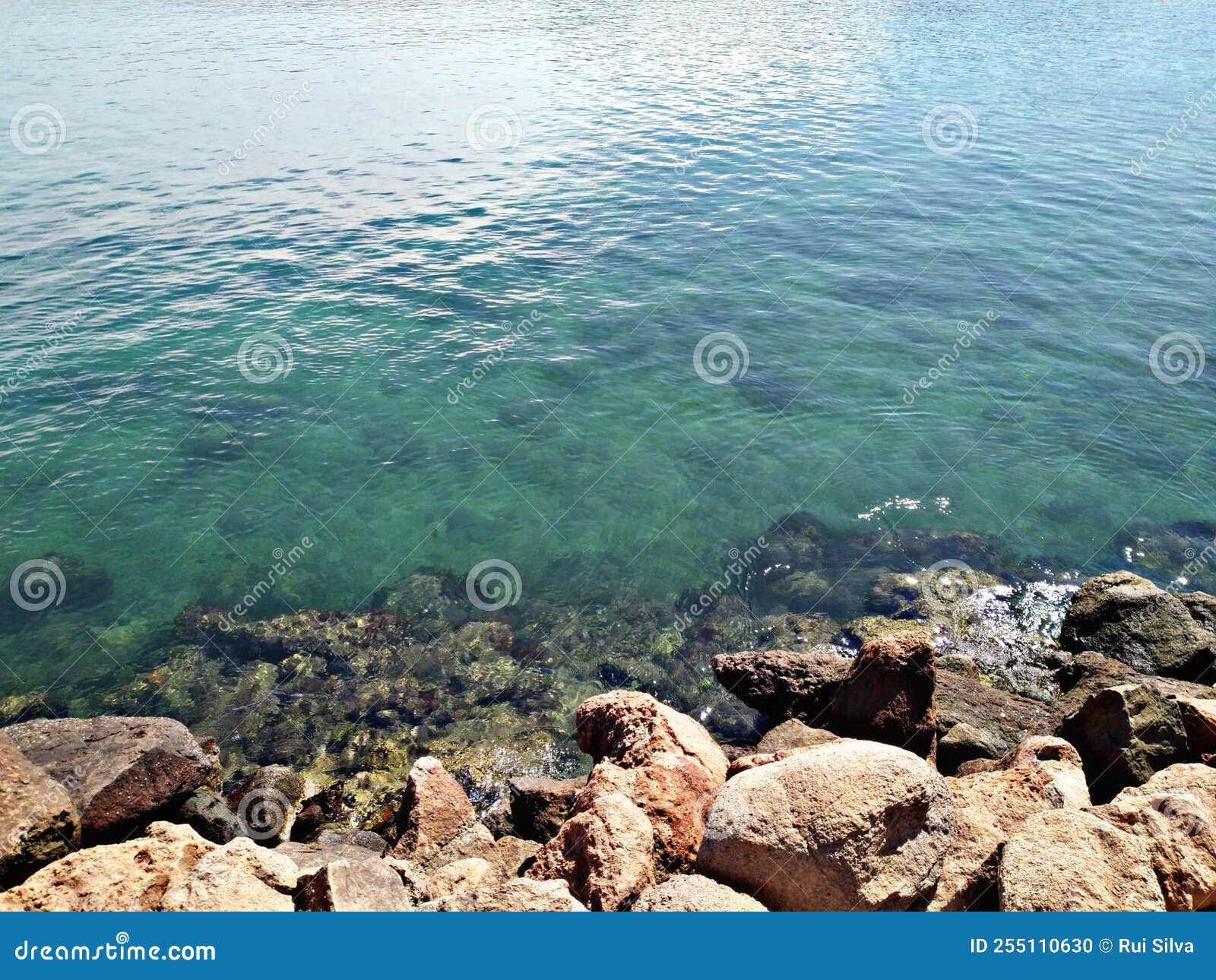 Sea and rock stock photo. Image of terrain, geology - 255110630