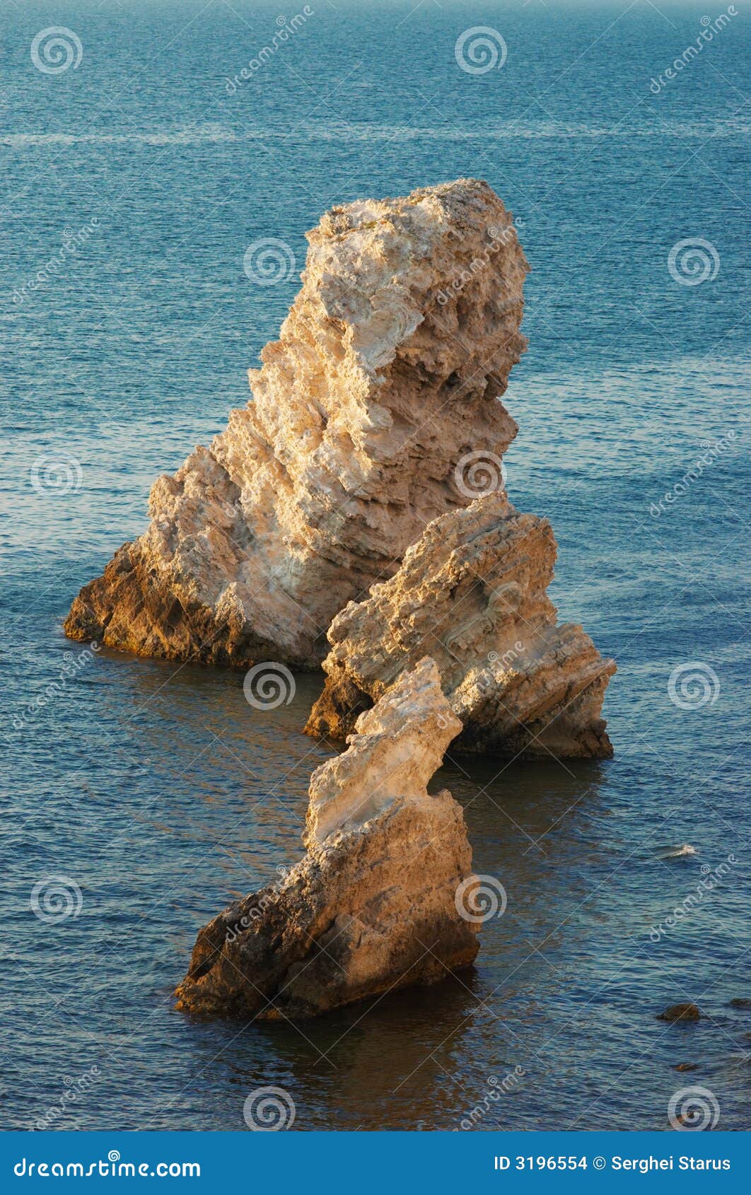 Sea rock stock photo. Image of stone, travel, calm, edge - 3196554
