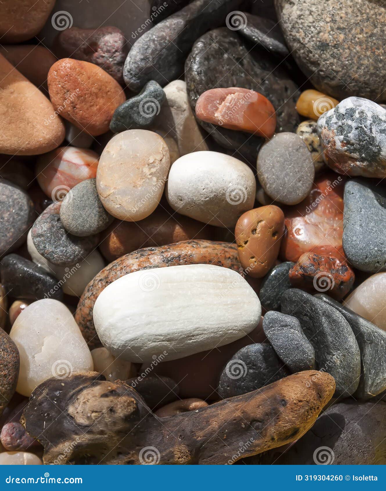 Sea Rocks Background. Different Form Colorful Smooth Stones Stock Photo ...
