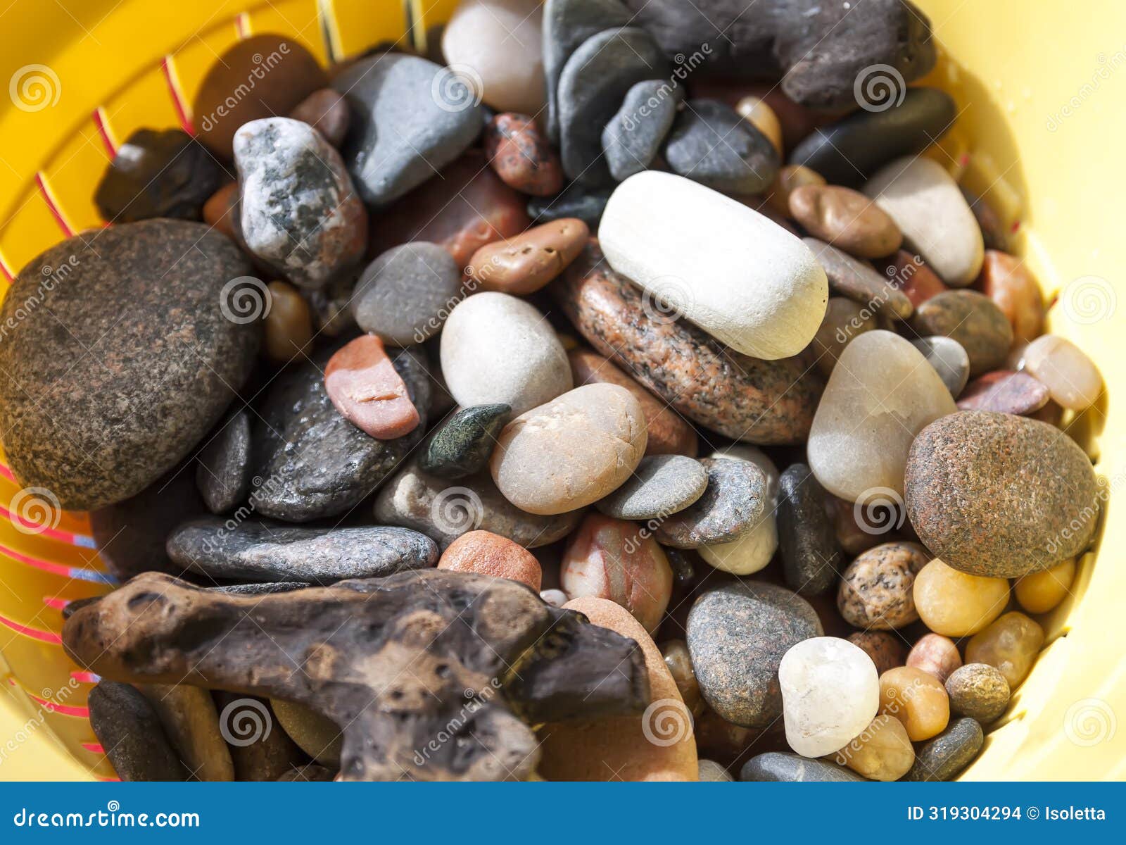 Sea Rocks Background. Different Form Colorful Smooth Stones Stock Photo ...