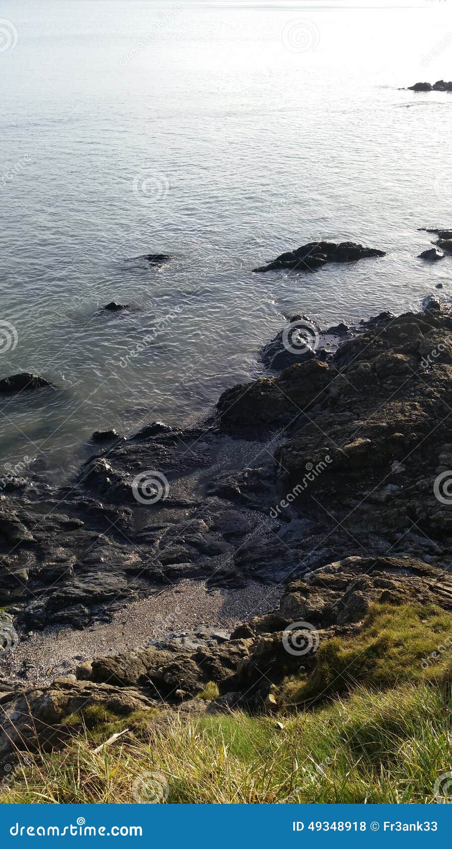 Sea and Rocks at Dublin Bay Stock Photo - Image of rocks, ireland: 49348918
