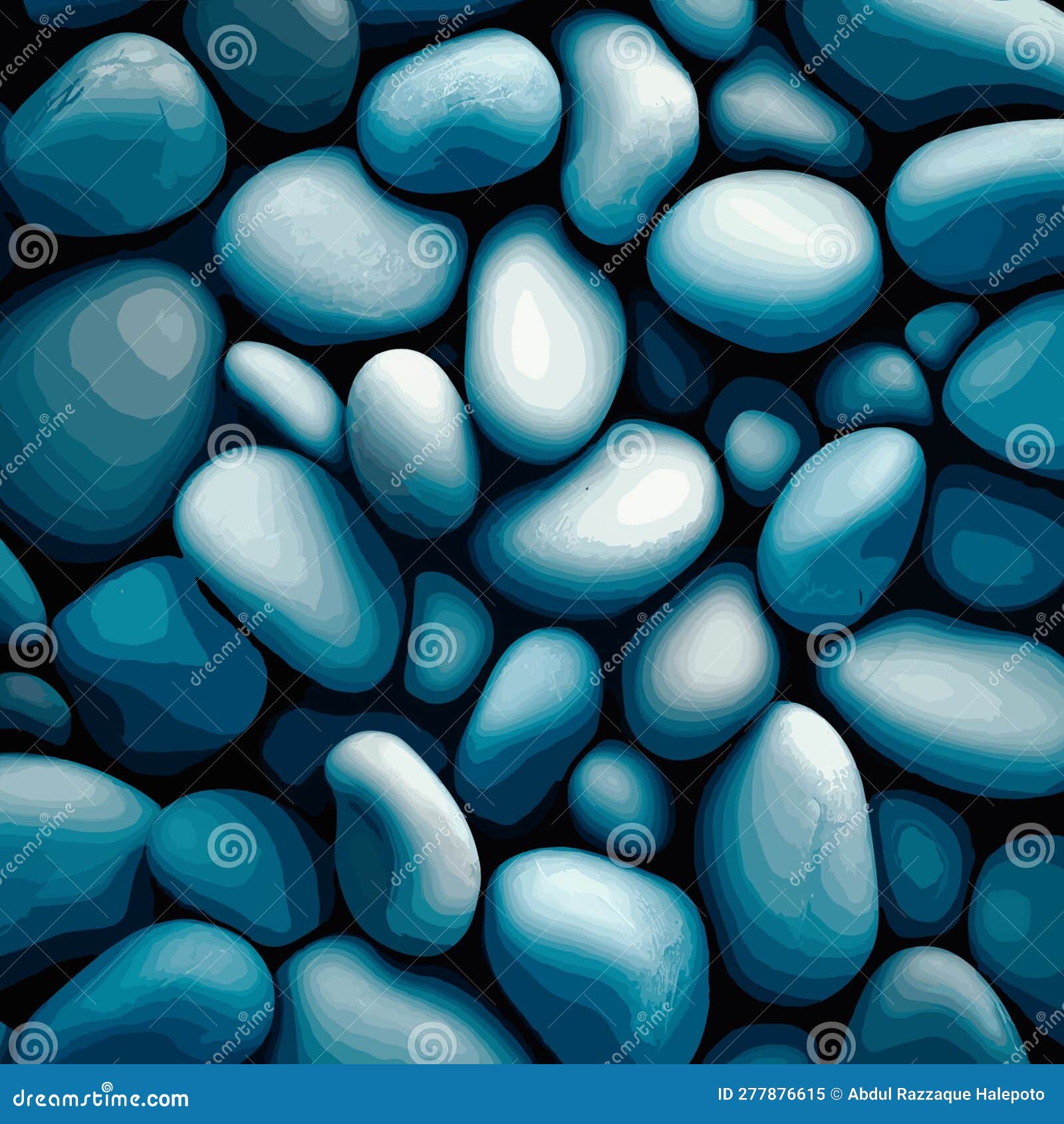 Sea Rocks Peebles Stones Texture Background Stock Illustration ...