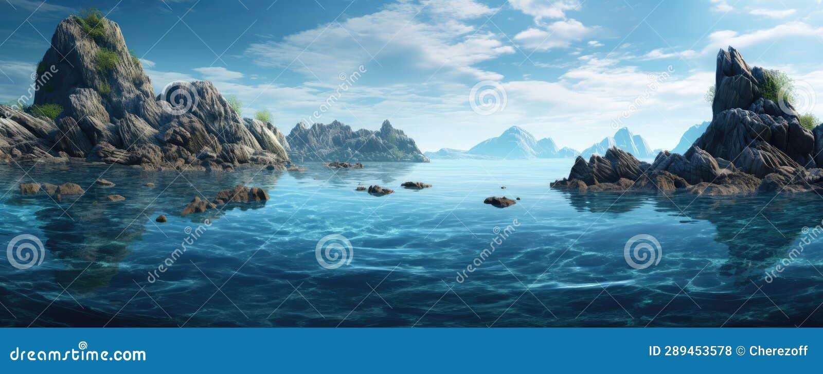 The sea, rocks and plants stock photo. Image of collection - 289453578