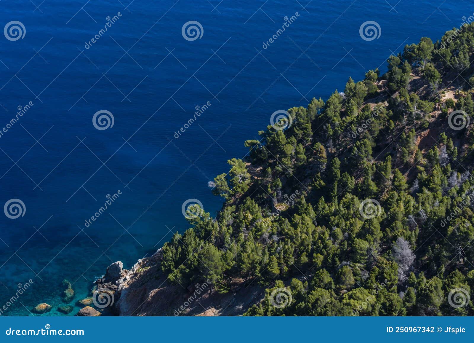 Sea Rocks and Transparent Sea Stock Photo - Image of mediterranean ...