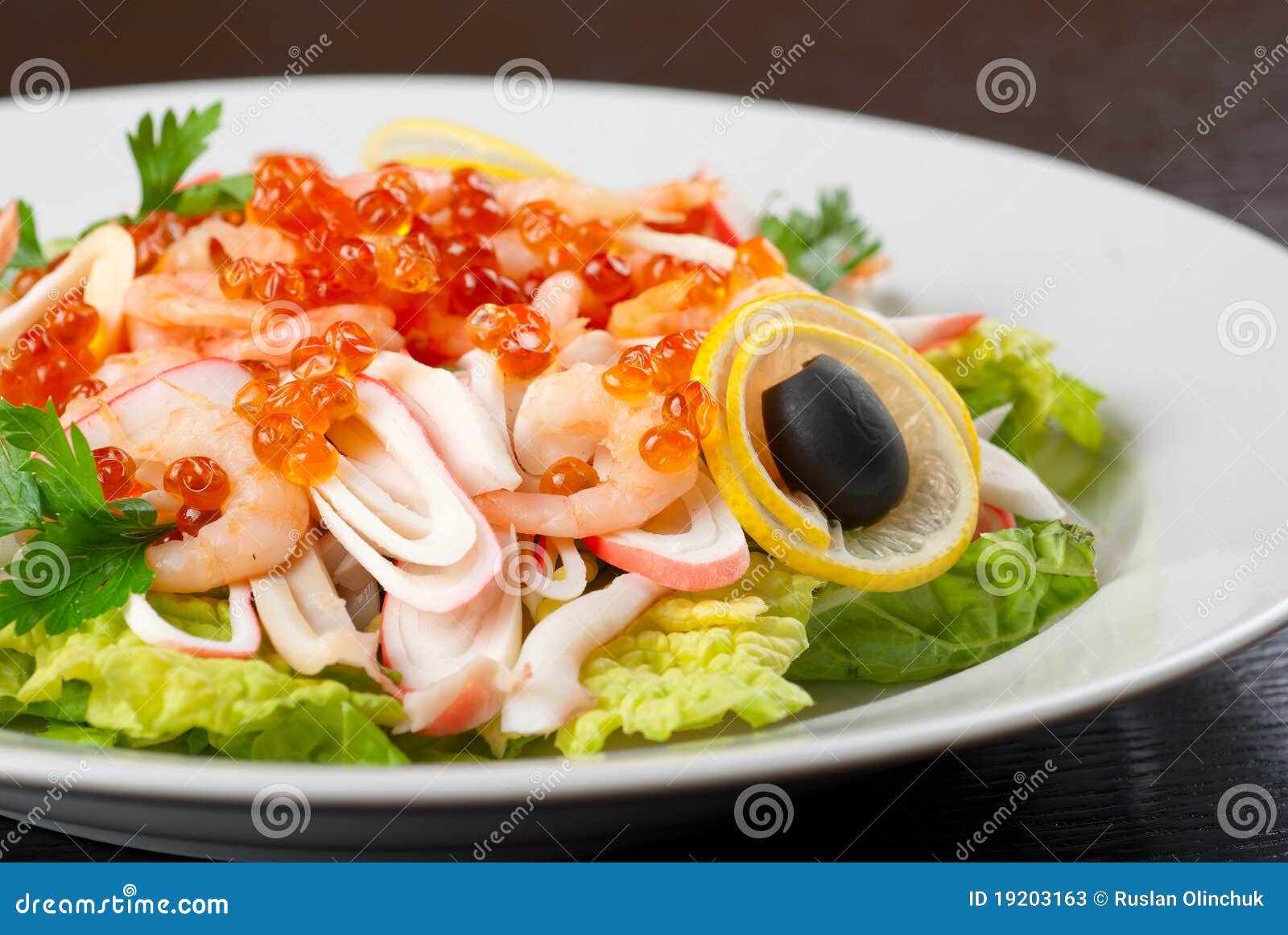 Sea salad stock image. Image of green, healthy, luxury - 19203163
