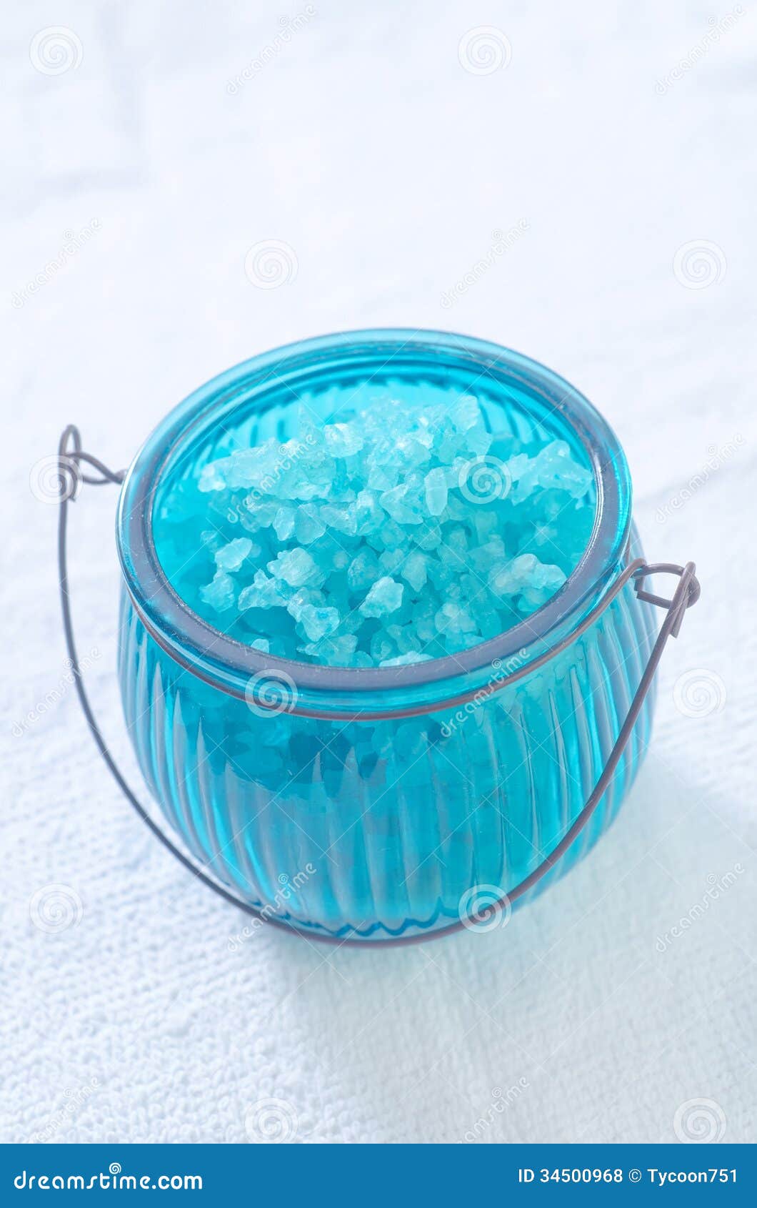 Sea salt stock photo. Image of luxury, granules, blue - 34500968