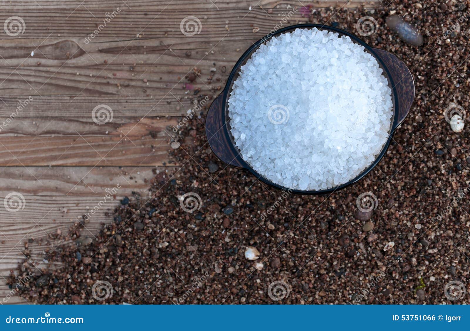 Sea salt stock photo. Image of macro, natural, shell - 53751066