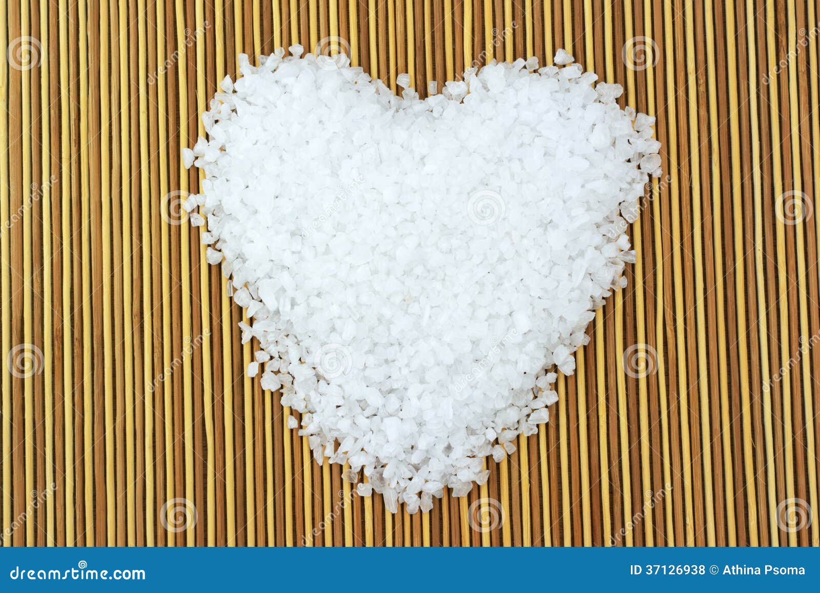 Sea salt heart stock photo. Image of gourmet, marine - 37126938