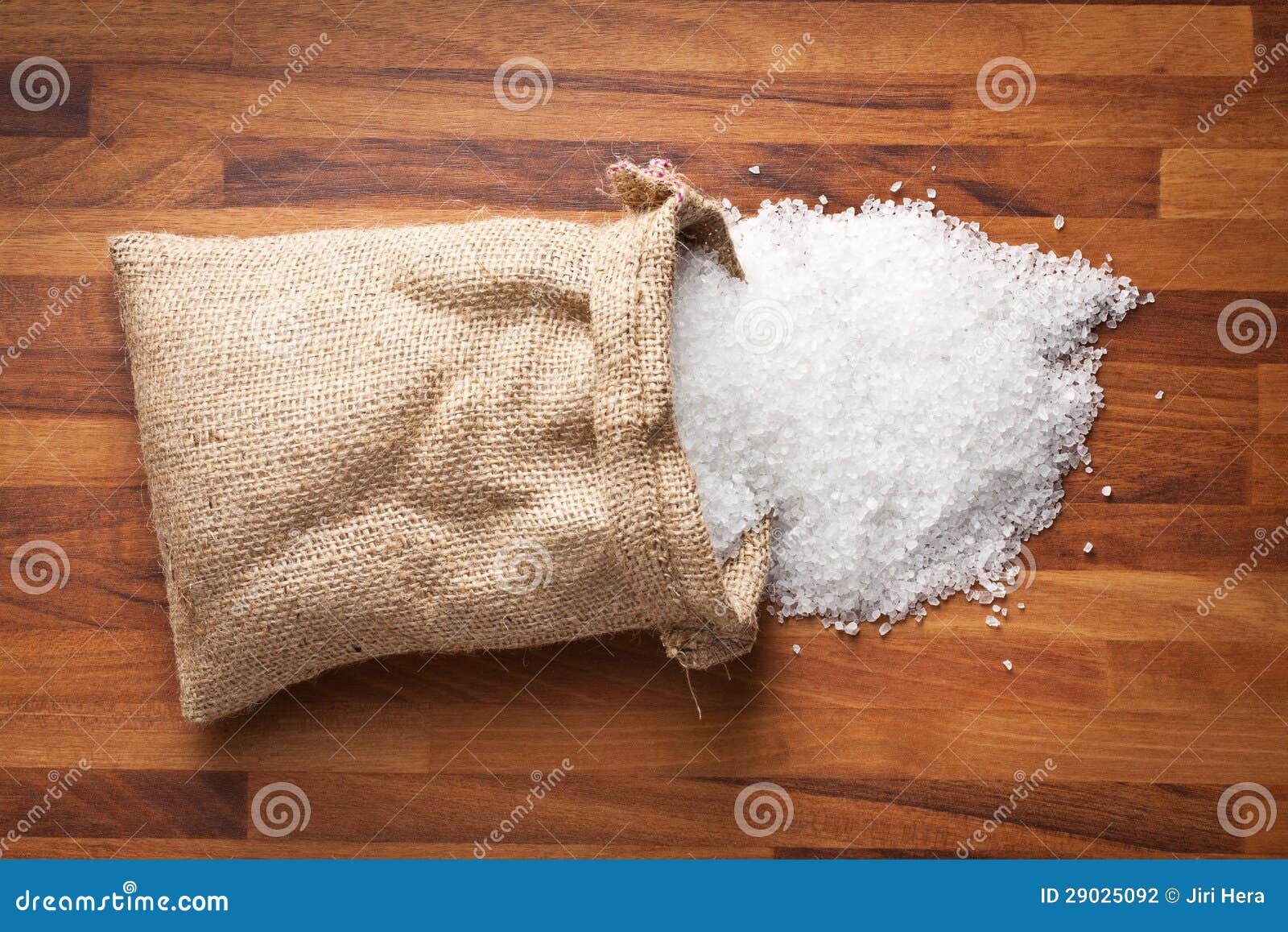 Sea salt in jute sack stock photo. Image of sack, natural - 29025092