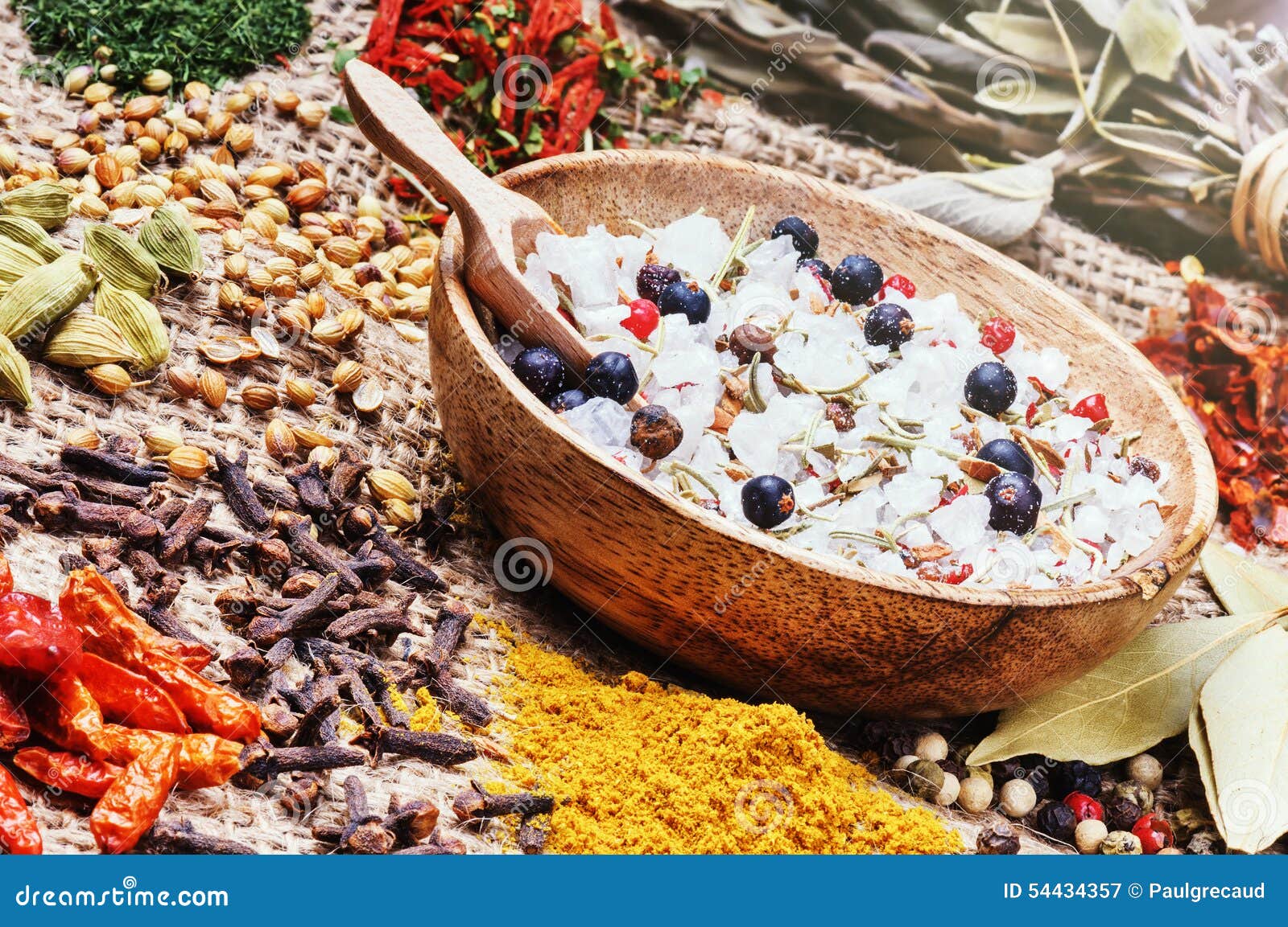 Sea Salt with Mix of Spices Stock Image - Image of ingredient ...