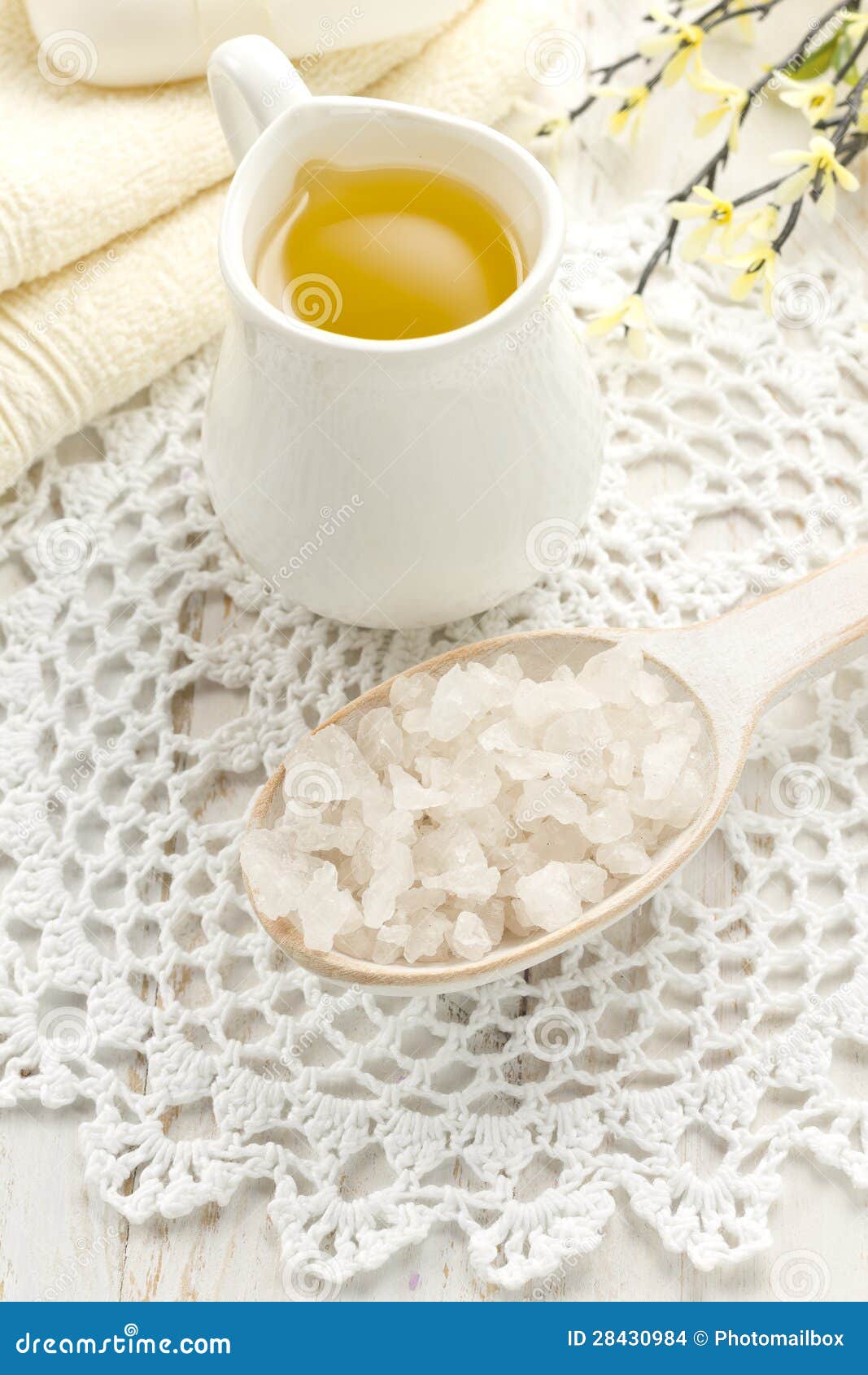 Sea salt and oil stock photo. Image of beauty, luxury - 28430984