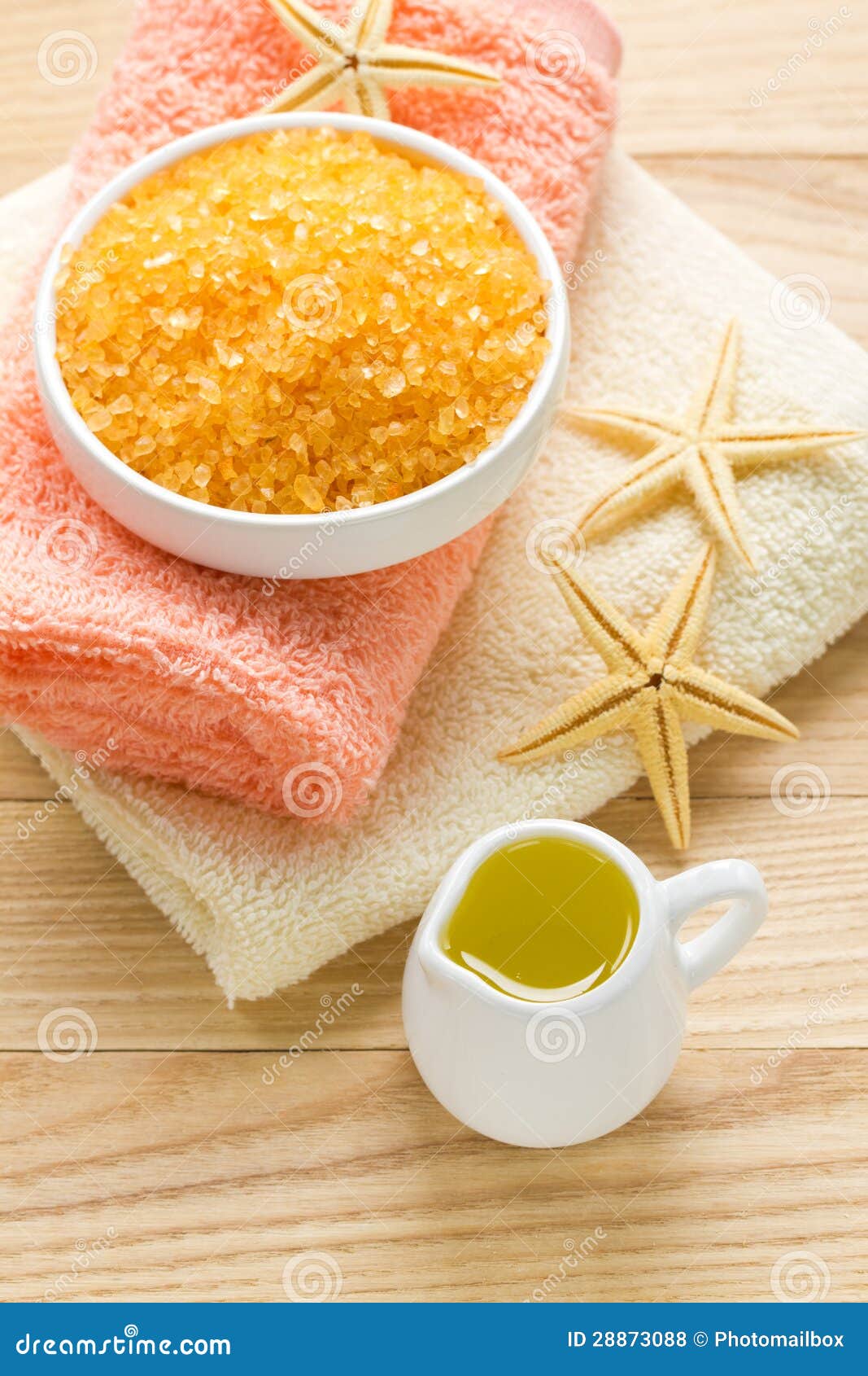 Sea salt and oil stock photo. Image of bath, alternative - 28873088