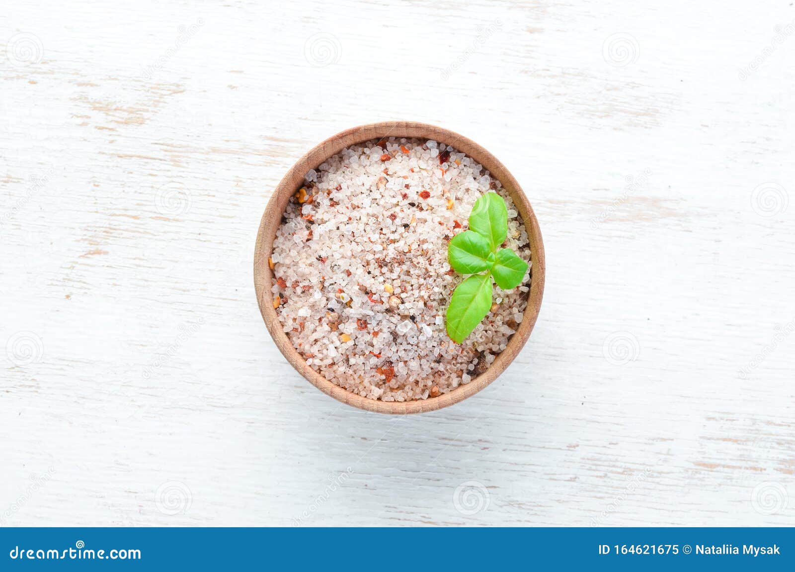 Sea Salt and Pepper. Top View Stock Image - Image of peppercorn ...