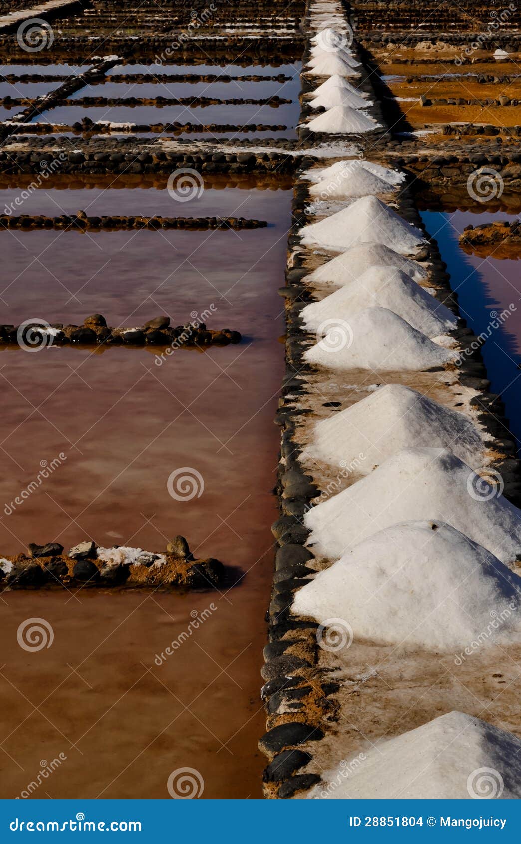 Sea salt production stock photo. Image of farm, knoll - 28851804