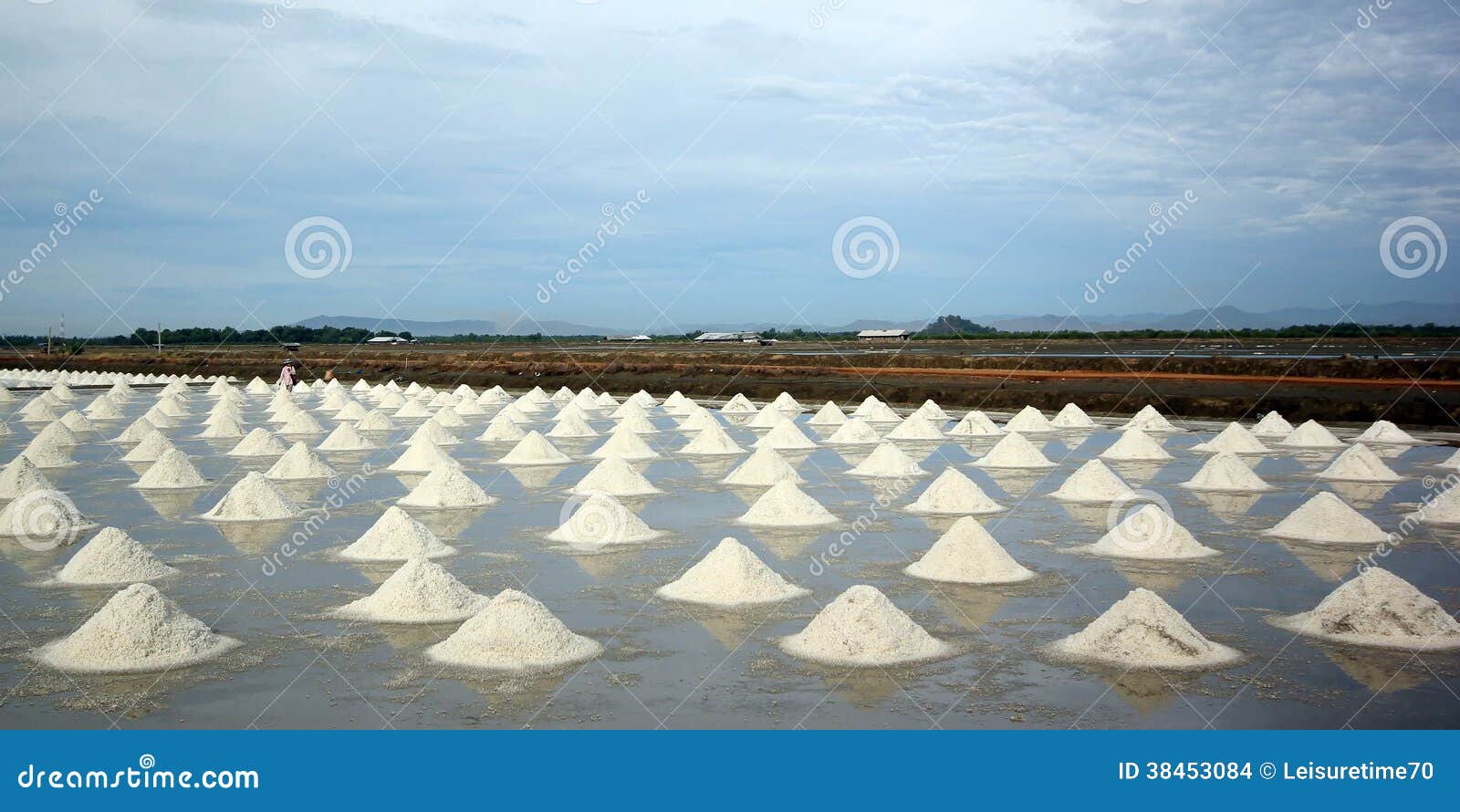 Sea salt in salt farm stock photo. Image of nature, spice - 38453084