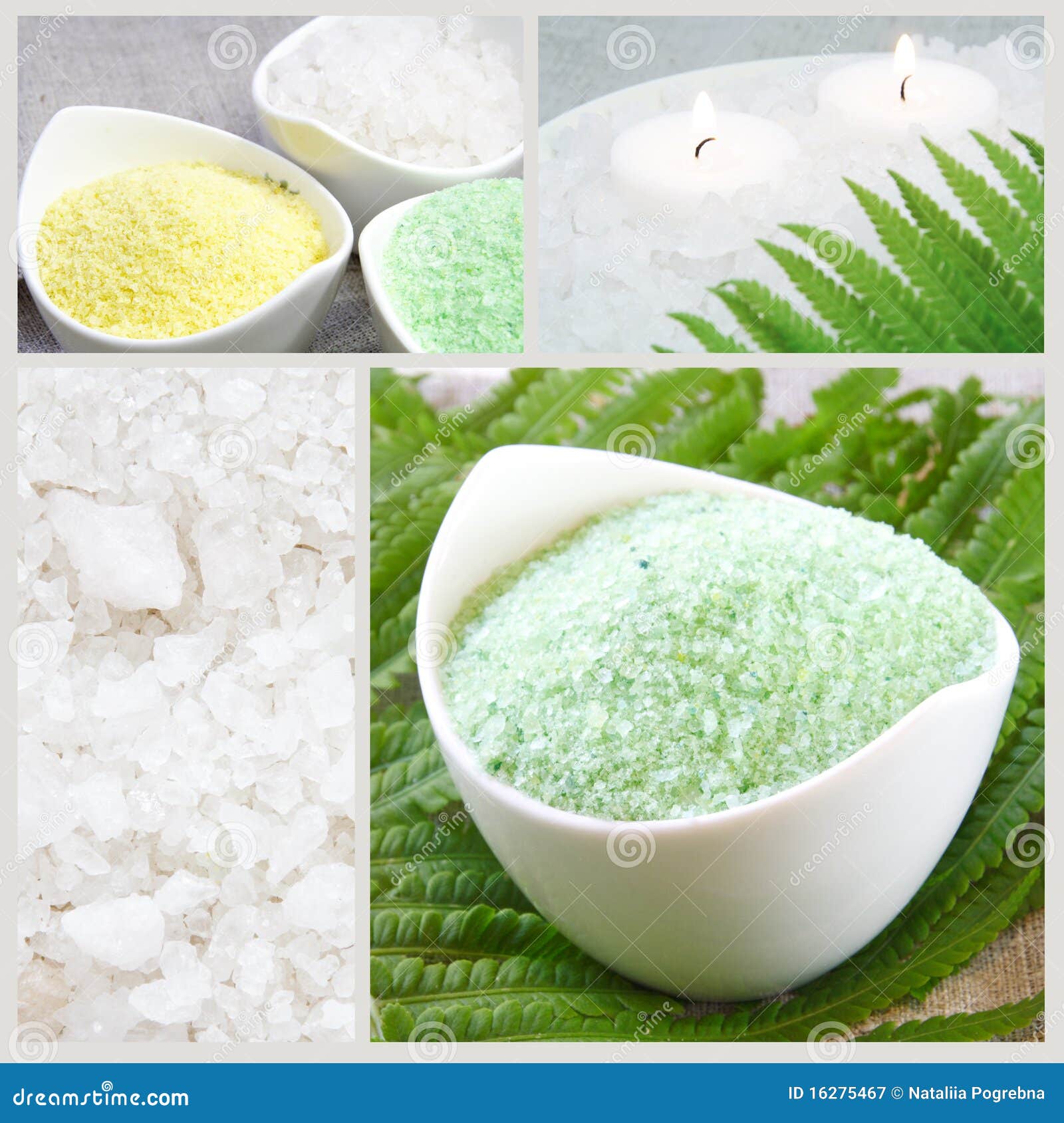 Sea Salt Spa Collage stock image. Image of alternative - 16275467