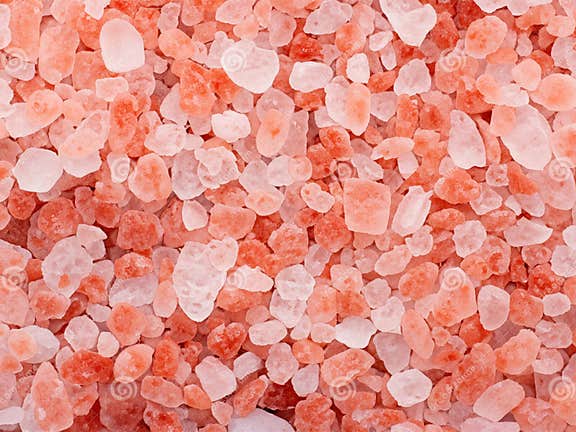 Sea Salt on White Background Stock Image - Image of healthy, pink ...